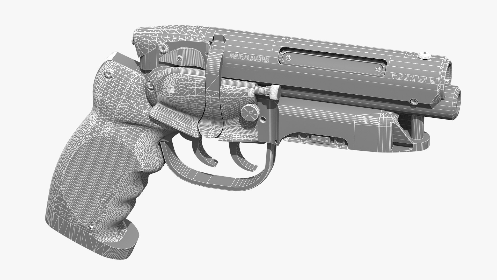 3d Model Blade Runners Blaster