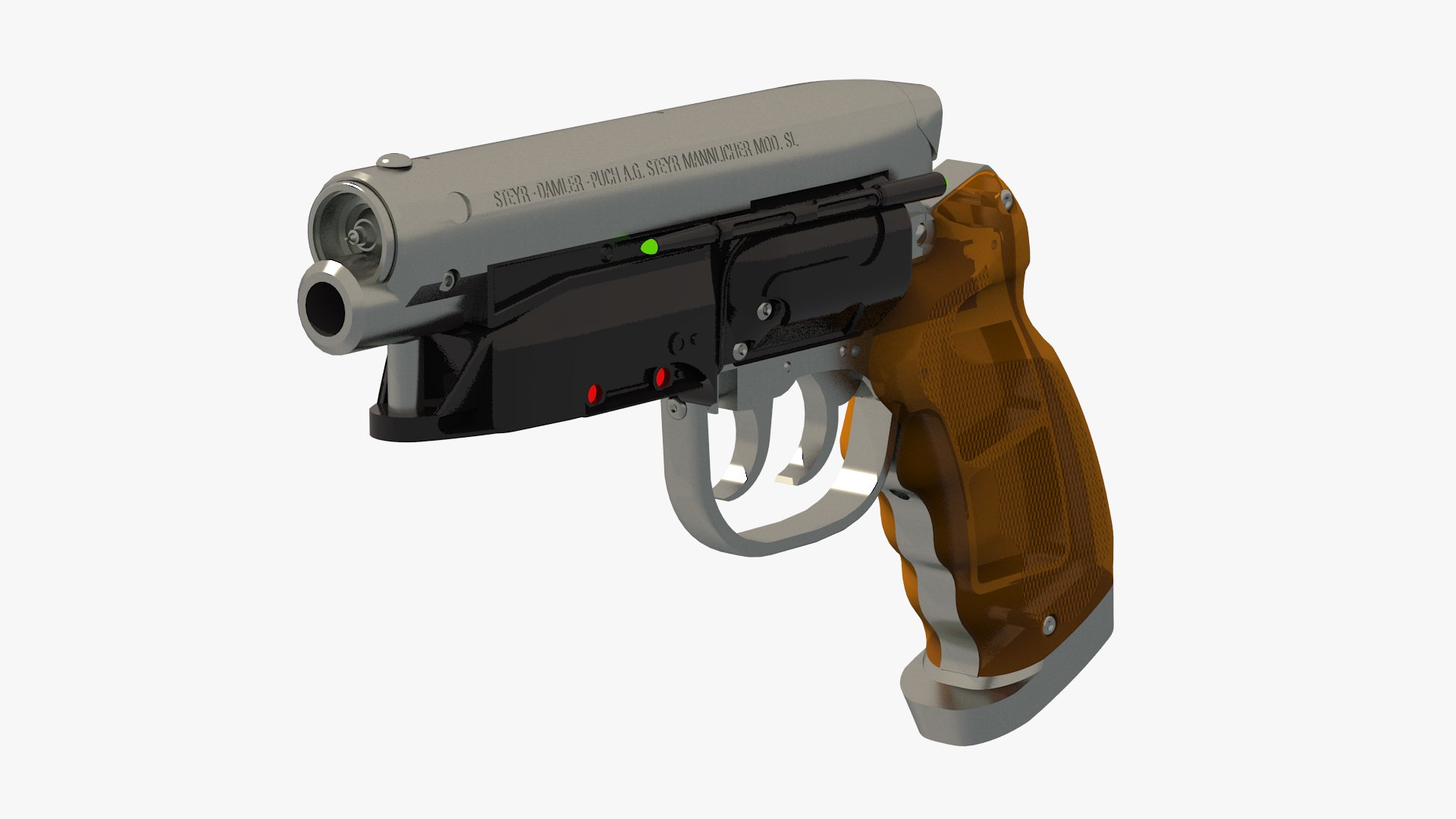 3d Model Blade Runners Blaster