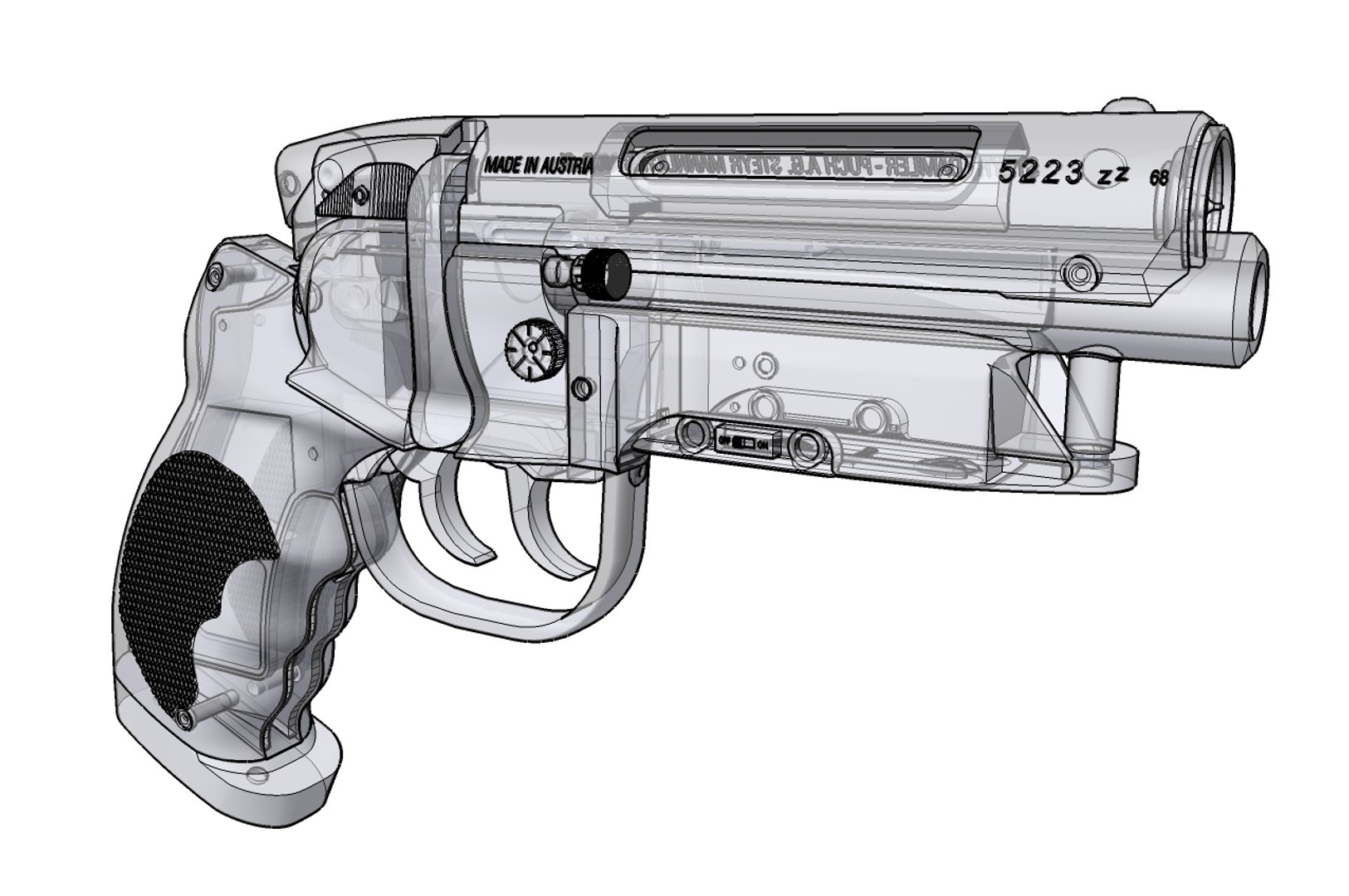 3d Model Blade Runners Blaster