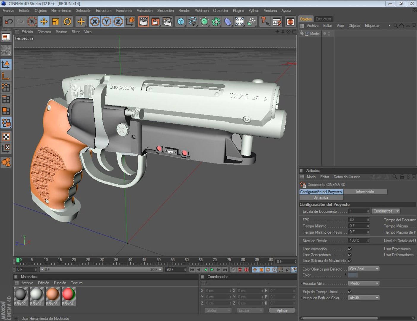 3d Model Blade Runners Blaster