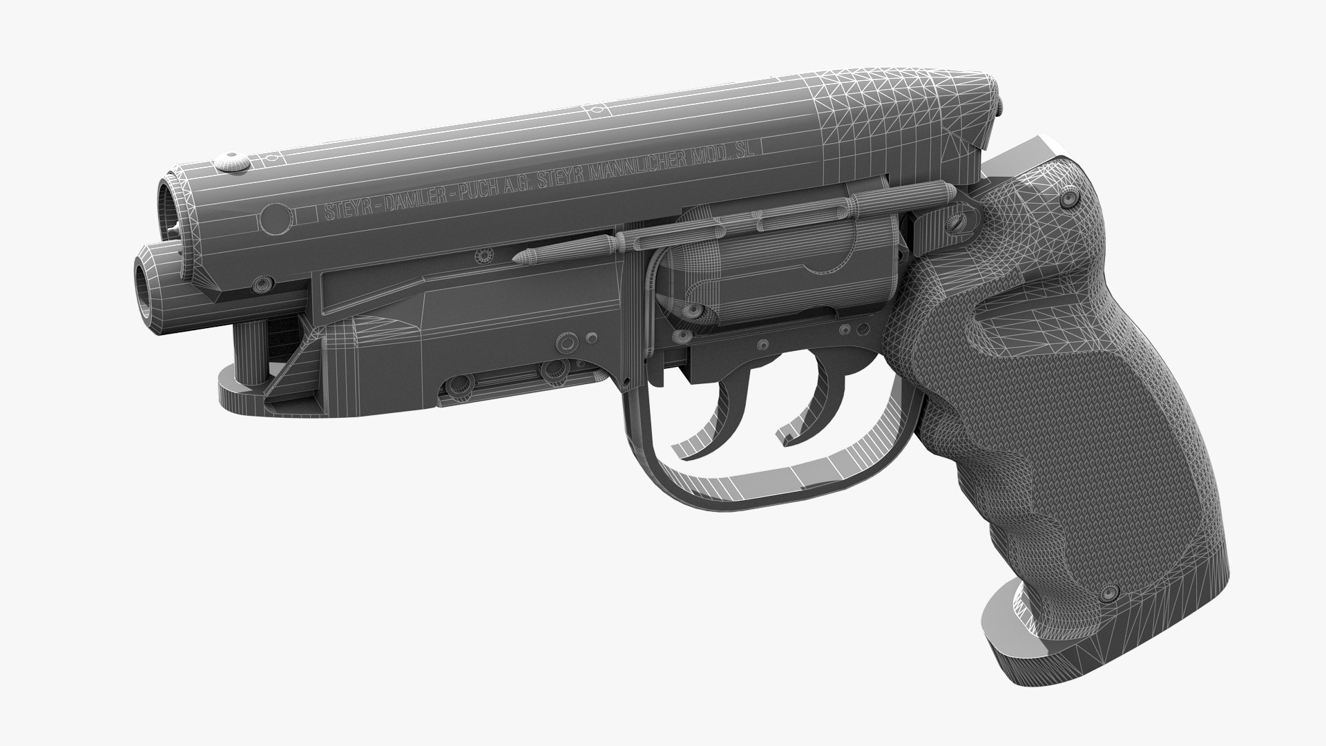 3d Model Blade Runners Blaster