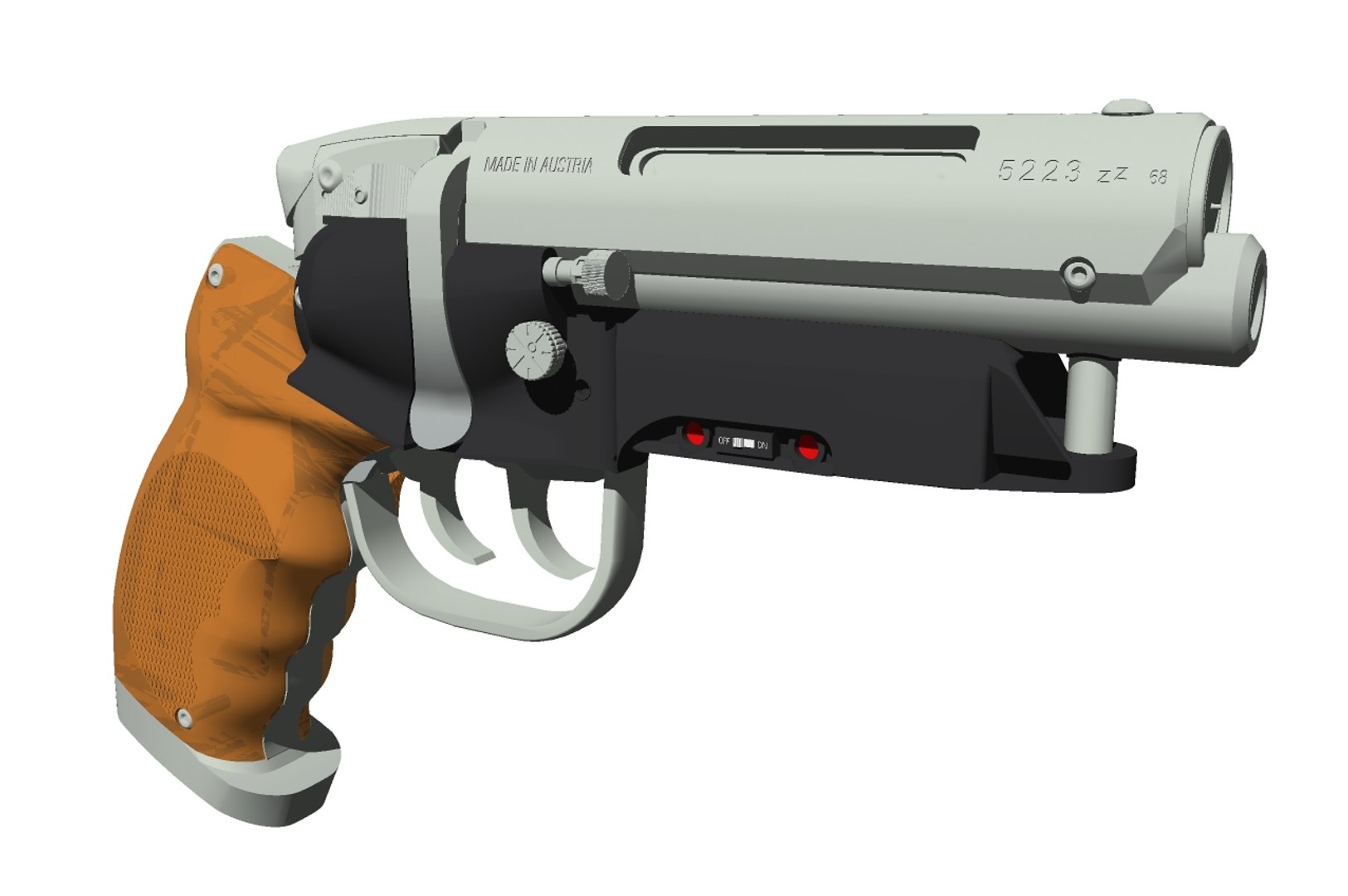 3d Model Blade Runners Blaster
