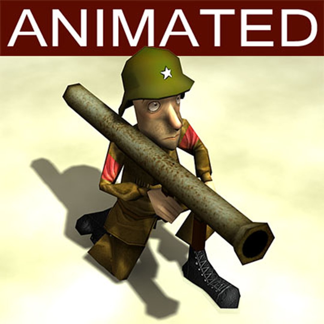 Characters Tank Animation Cartoon 3d Model