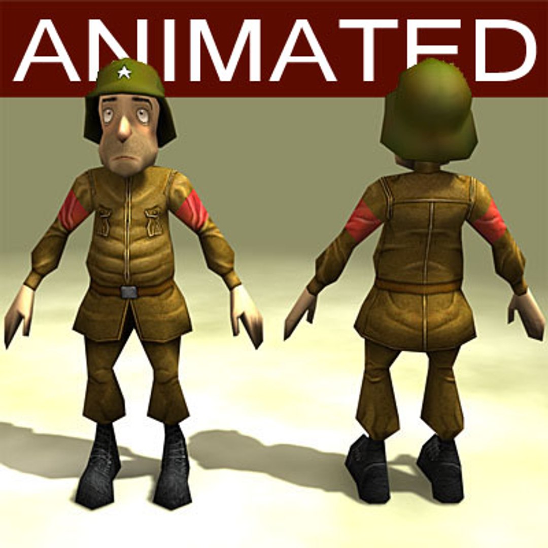 Characters Tank Animation Cartoon 3d Model