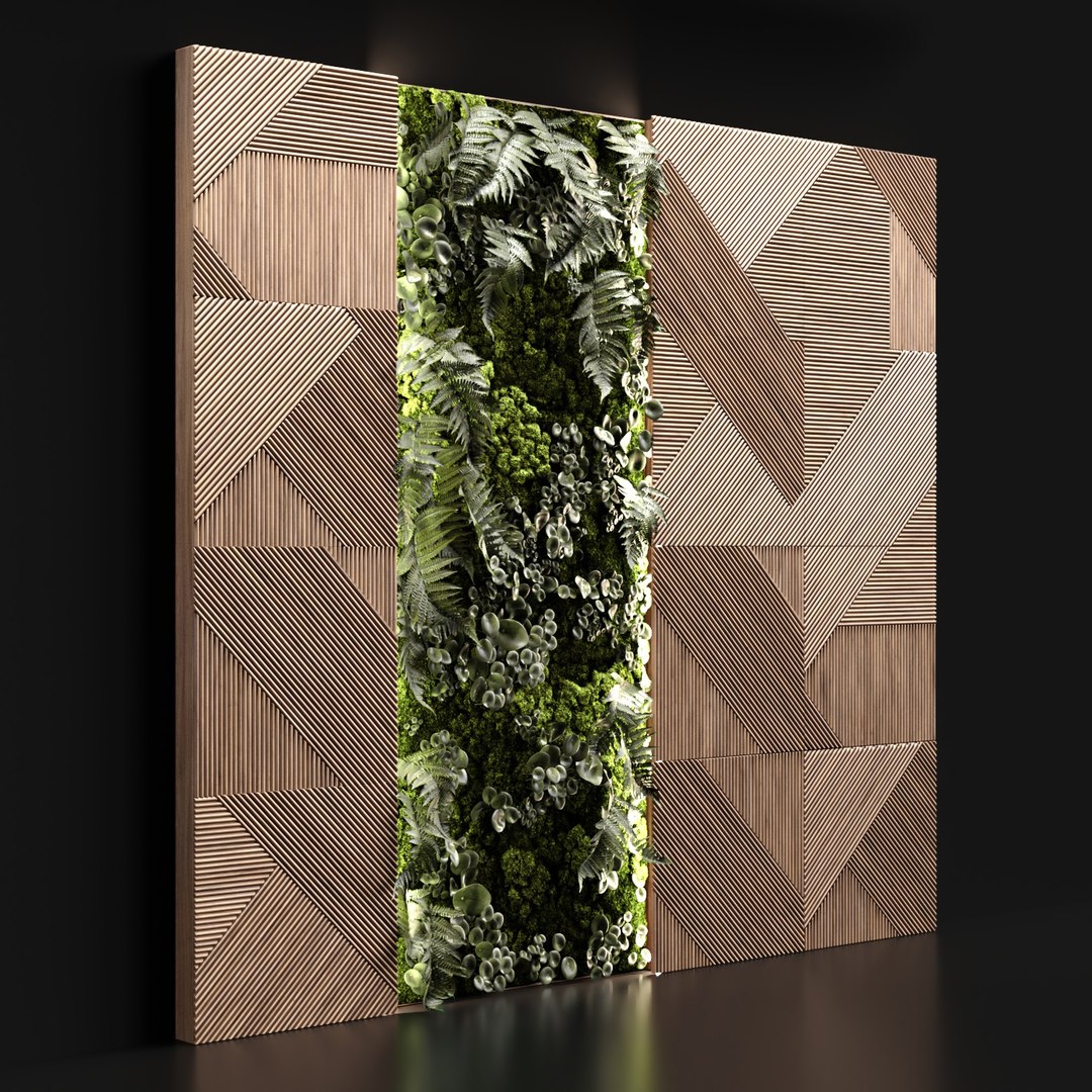 3D Panel Phytowall Model - TurboSquid 1507016
