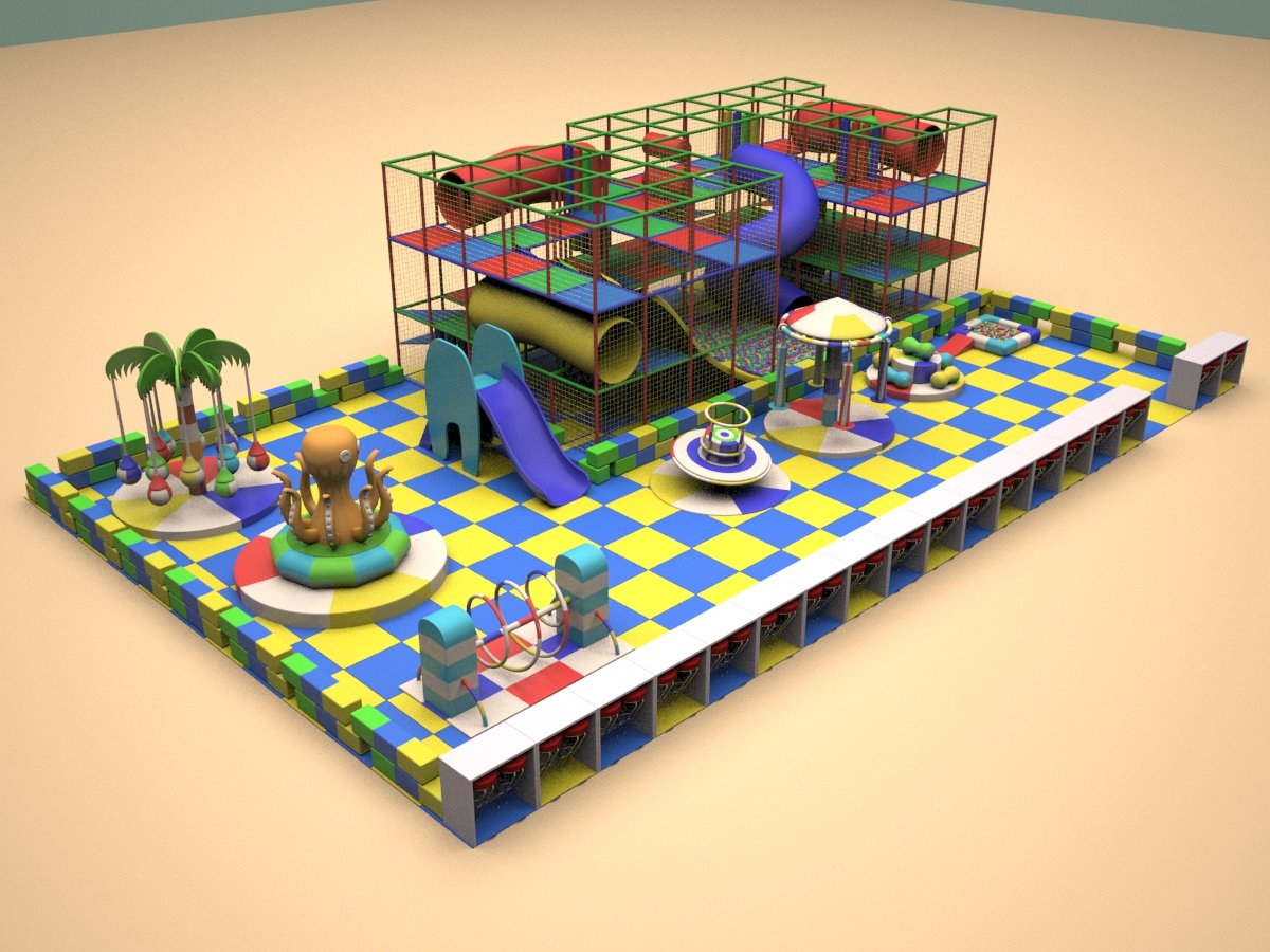 Children playground 3D model - TurboSquid 1190899