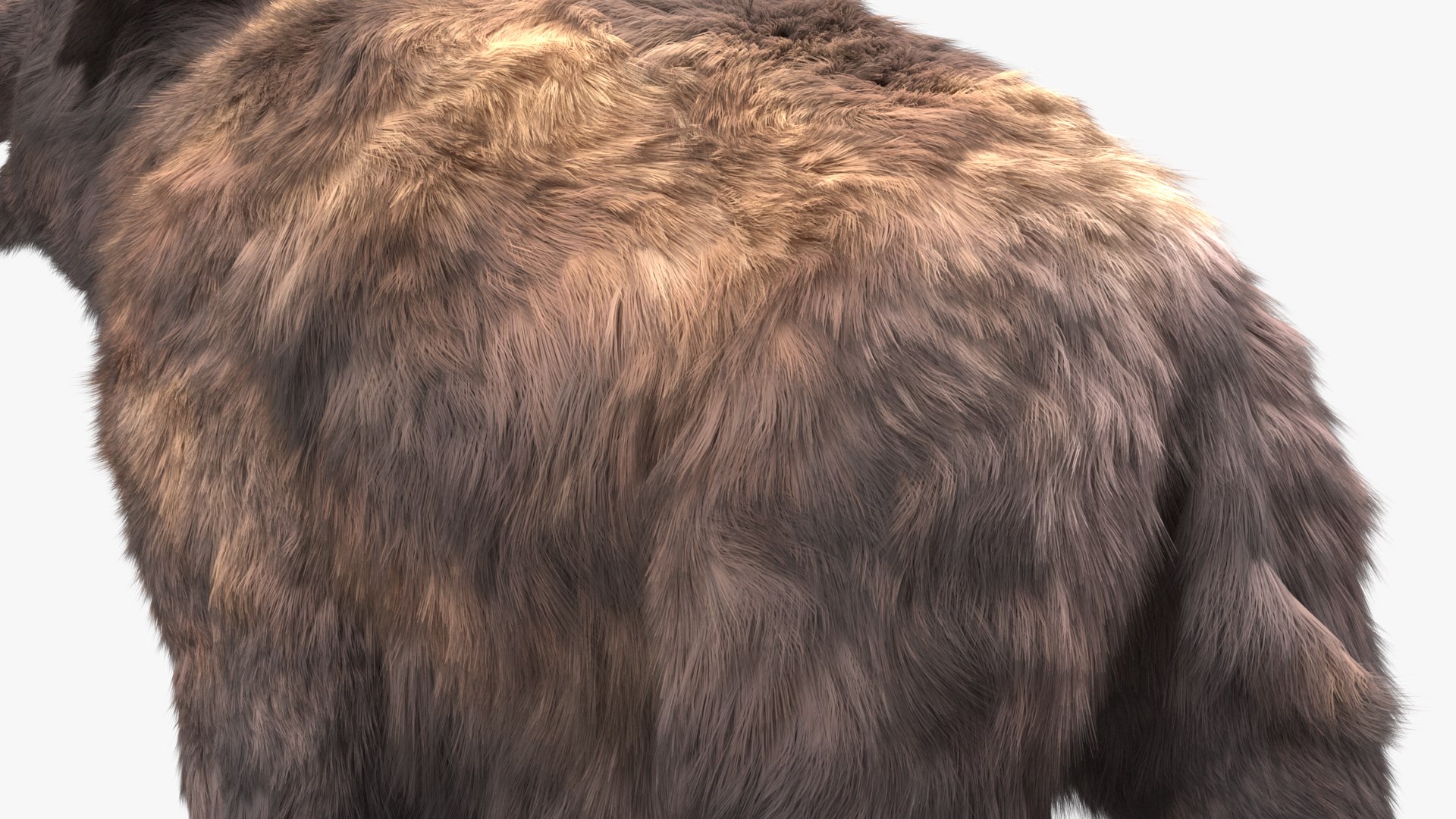 3D Mammoth Adult Roar Pose Fur - TurboSquid 1801998