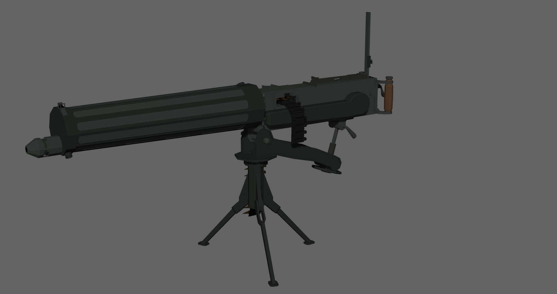 3D Vickers Machine Gun - TurboSquid 1582394