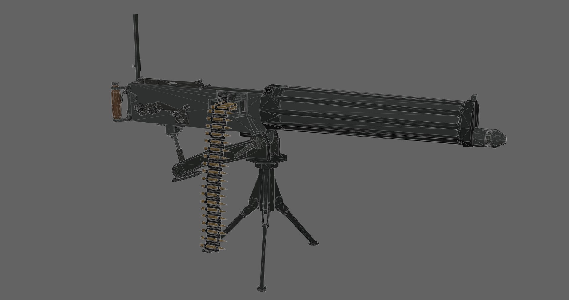 3D Vickers Machine Gun - TurboSquid 1582394