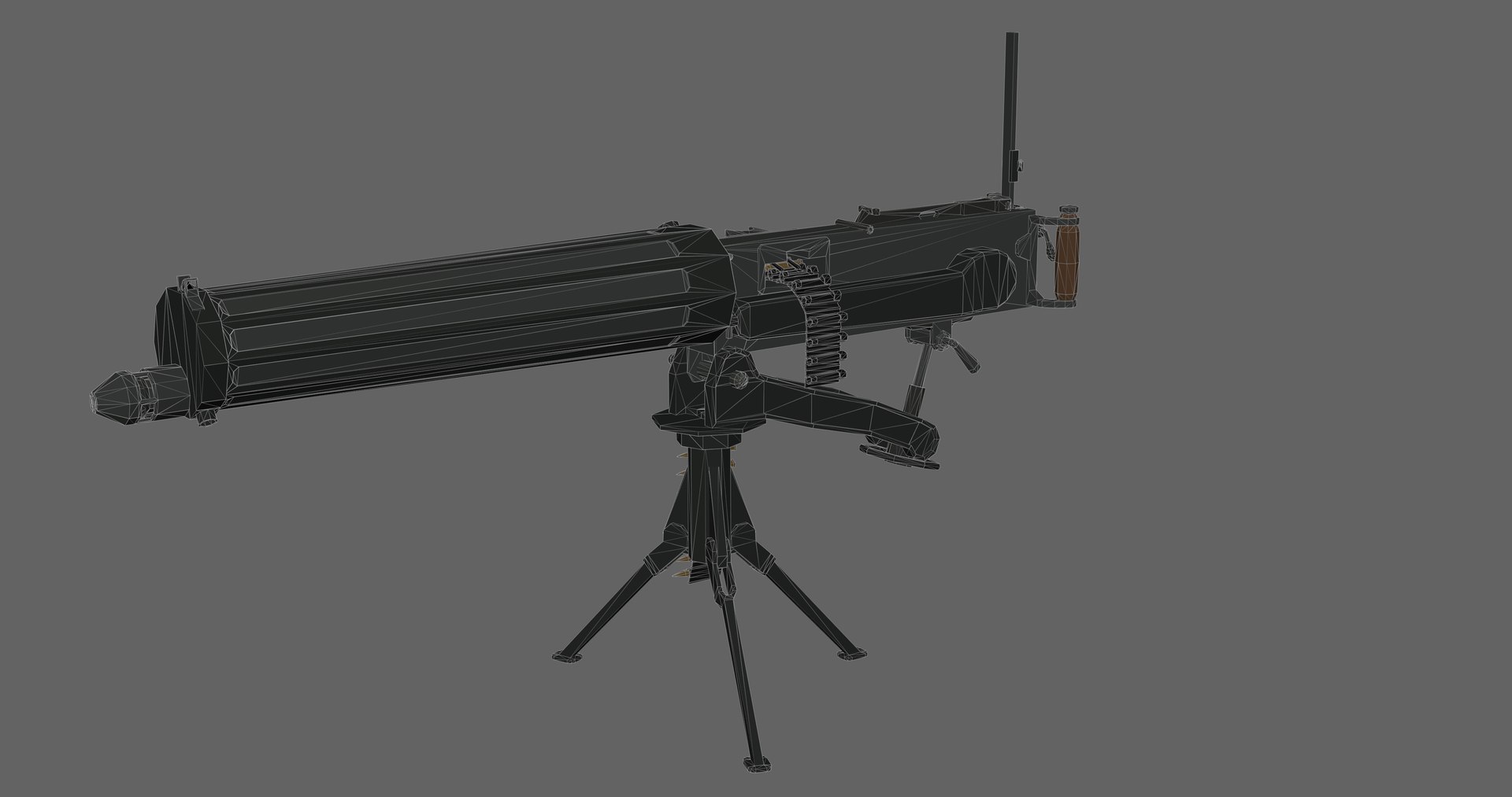 3D Vickers Machine Gun - TurboSquid 1582394