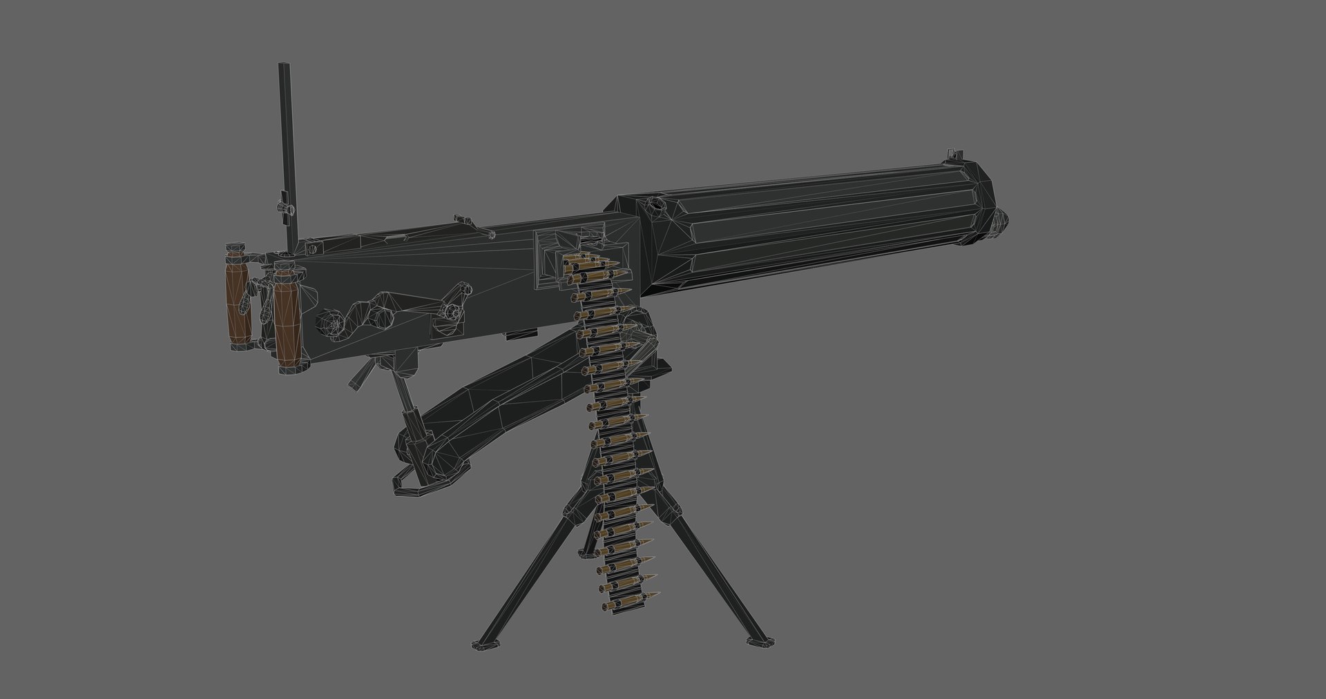 3D Vickers Machine Gun - TurboSquid 1582394