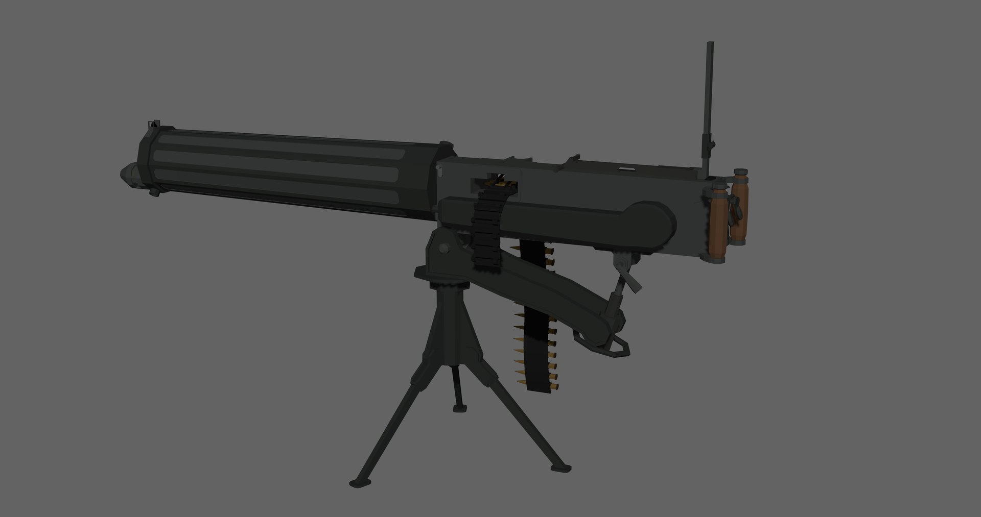3D Vickers Machine Gun - TurboSquid 1582394