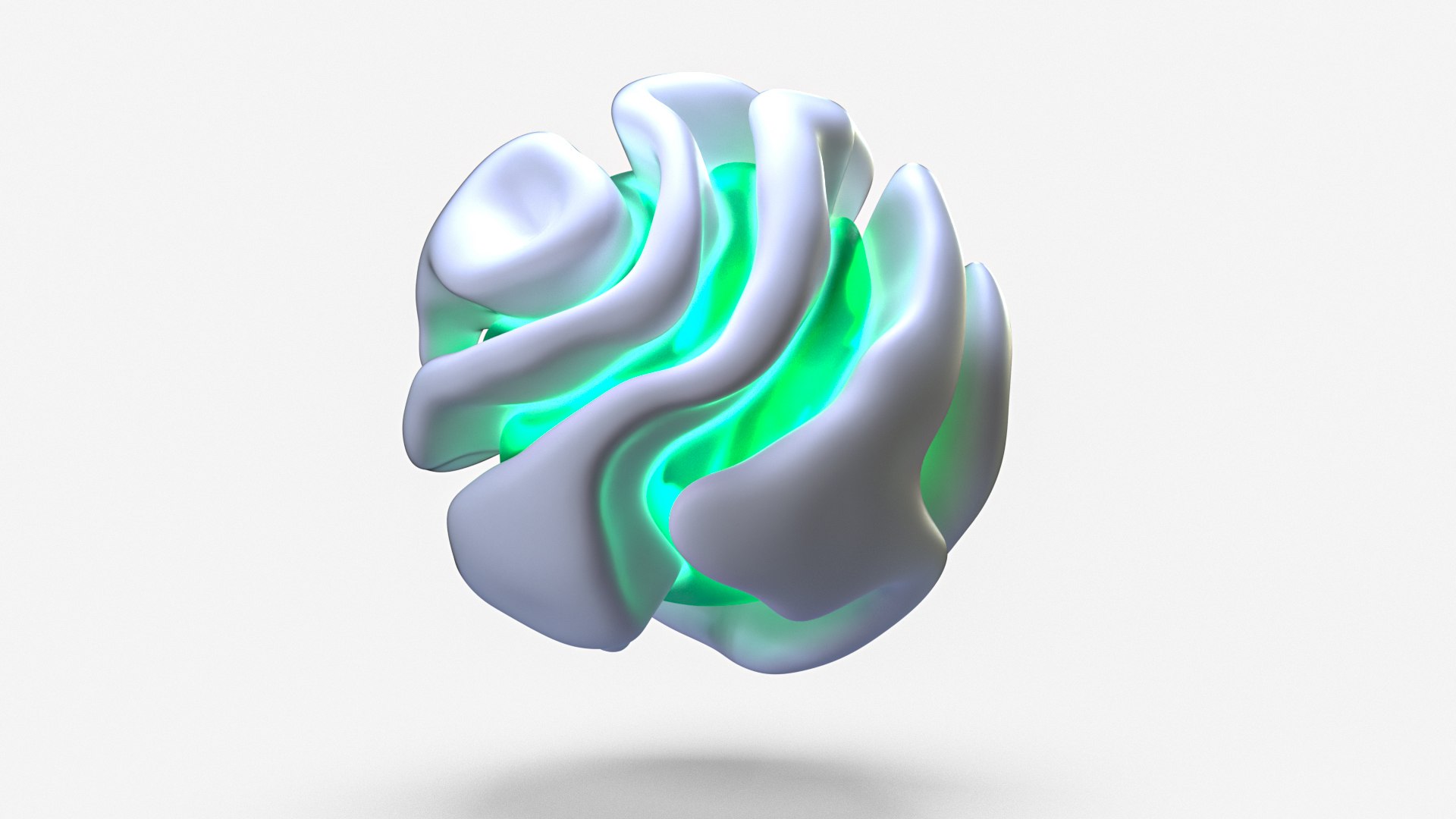 3D Modern Abstract Spherical Geometrical Sphere Orb 3D Model ...