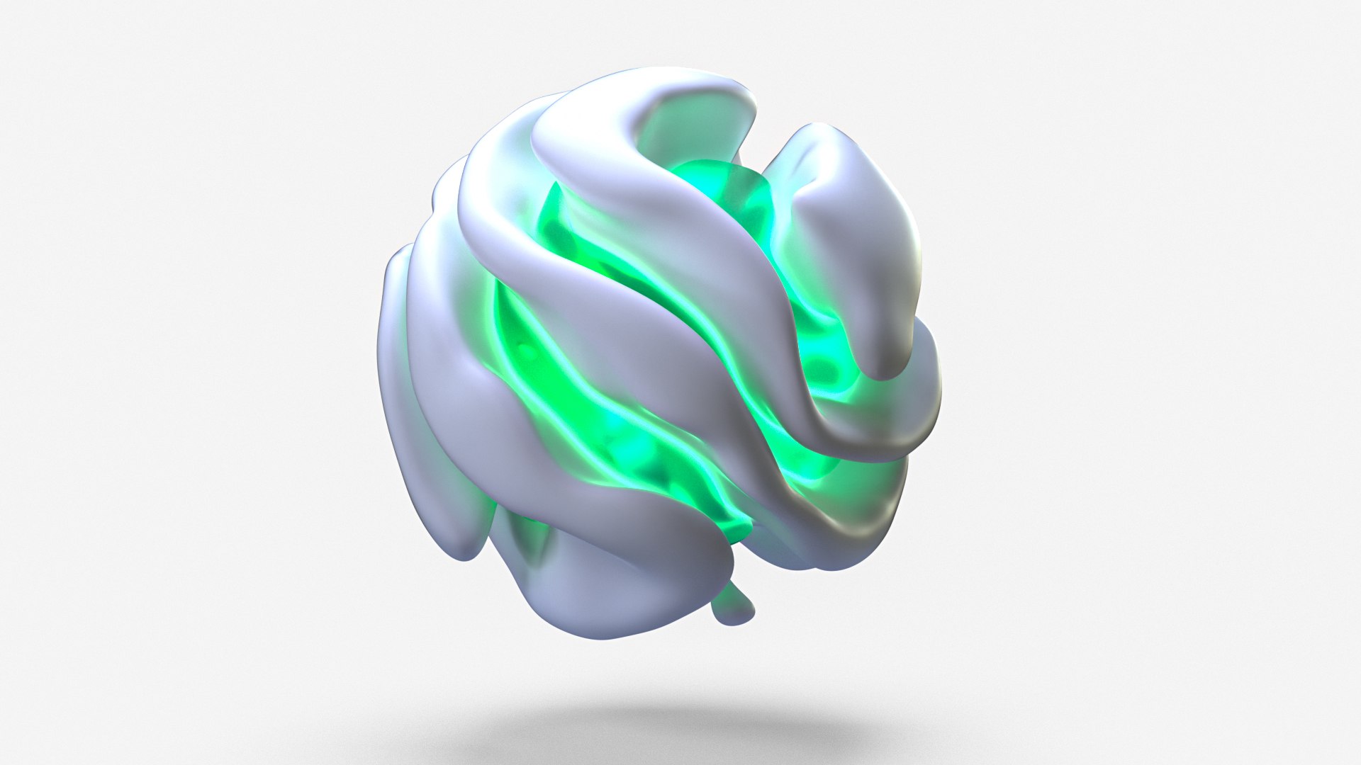 3D Modern Abstract Spherical Geometrical Sphere Orb 3D Model ...