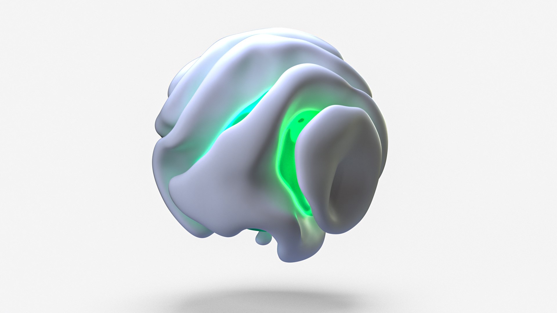 3D Modern Abstract Spherical Geometrical Sphere Orb 3D Model ...