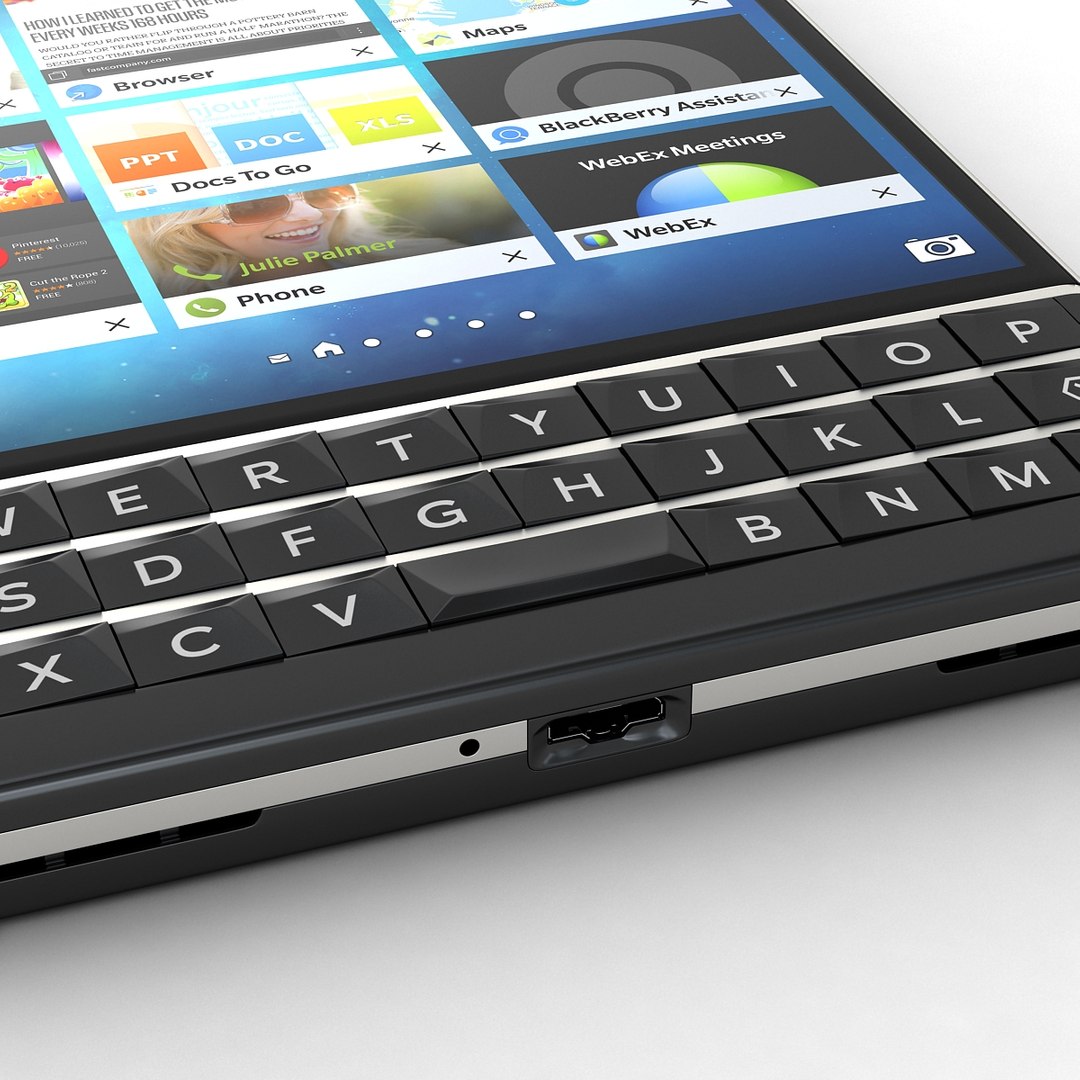 3d Black Berry Passport