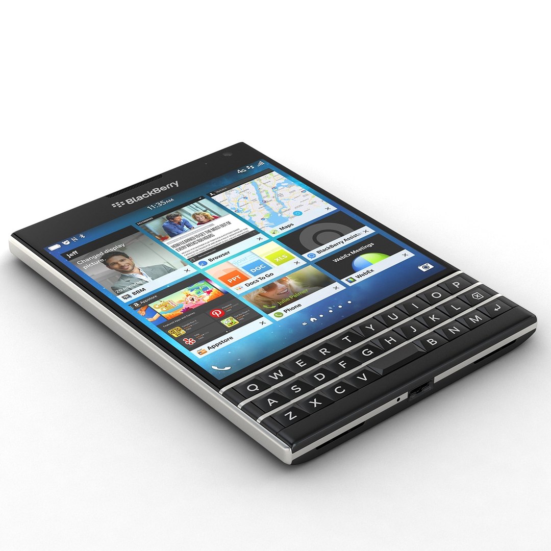3d Black Berry Passport