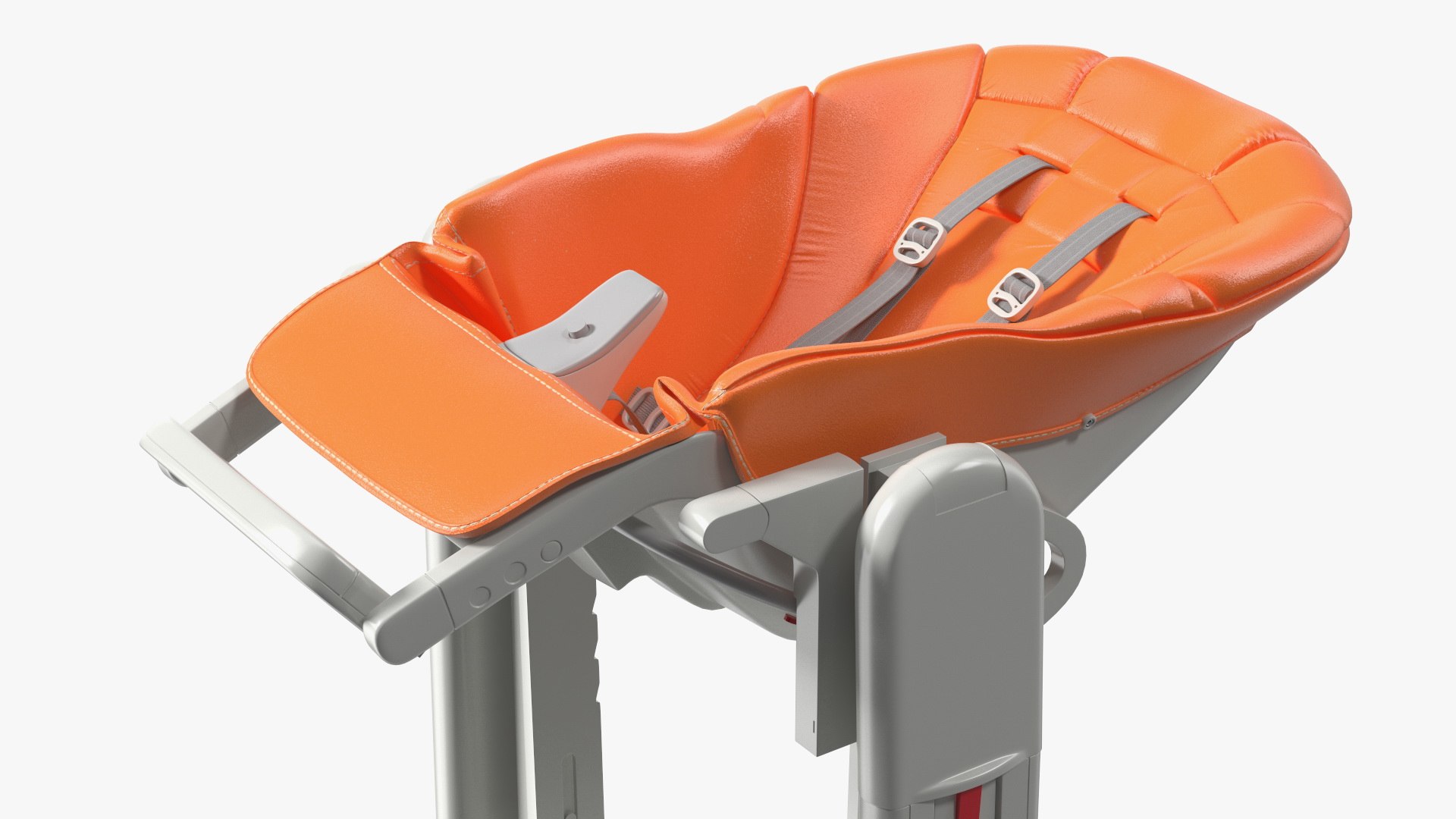 3D Baby Folding High Chair Horizontal Orange Rigged Model - TurboSquid ...