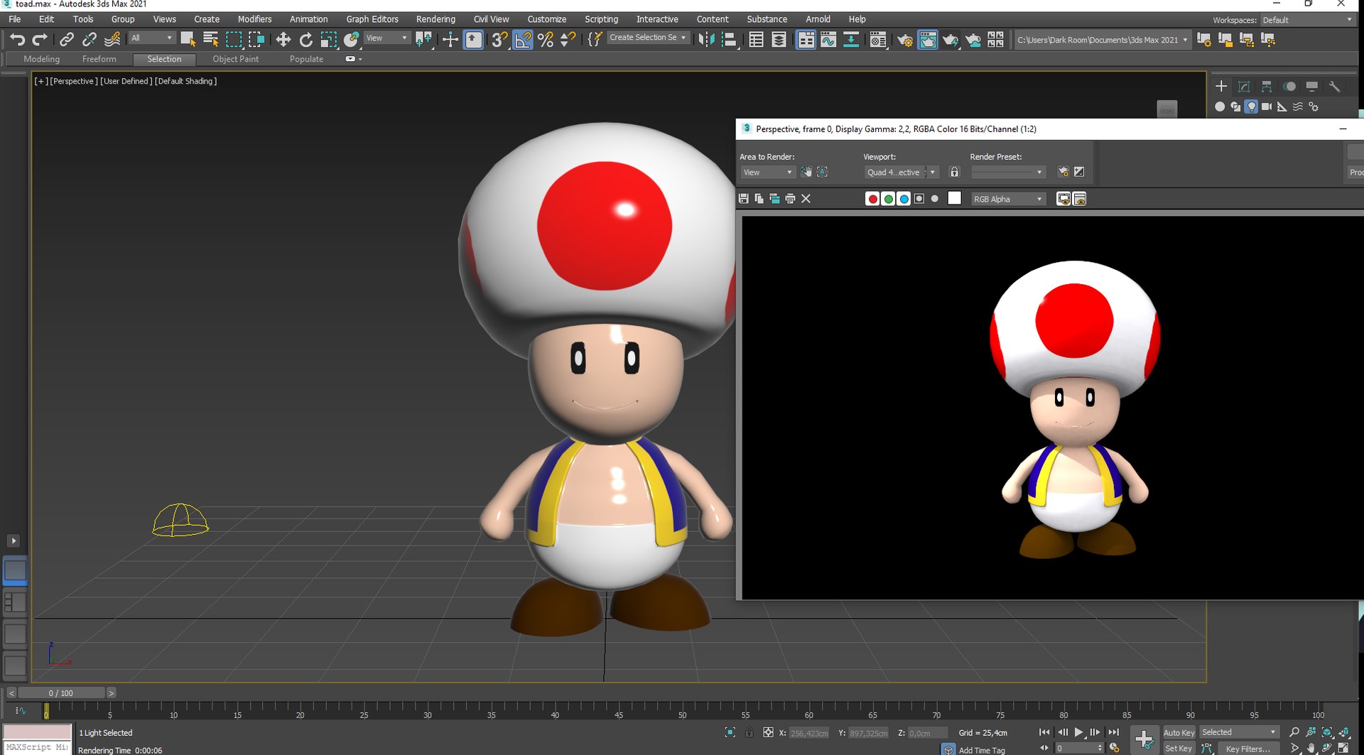 3D toad mario bros - TurboSquid 1629113