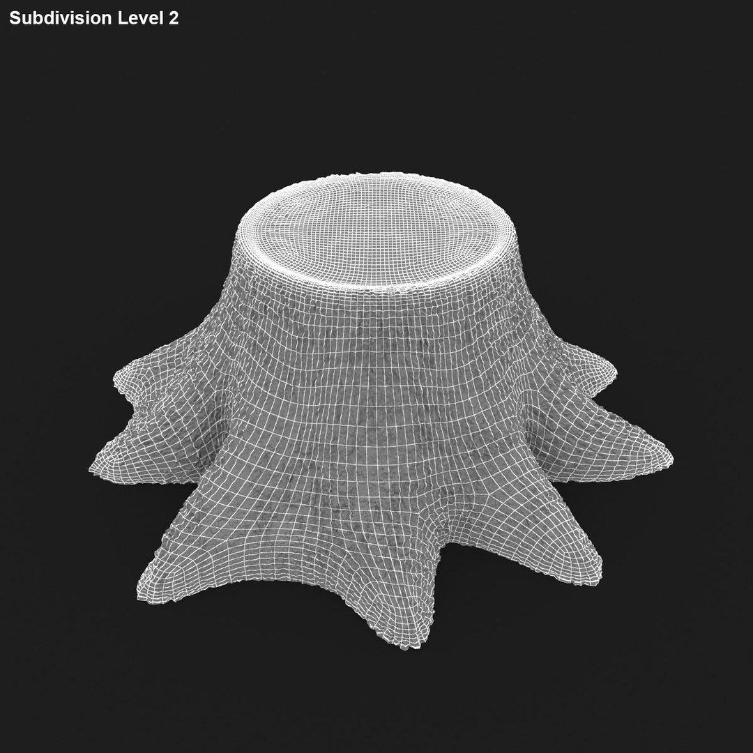 3d Model Of Tree Stump