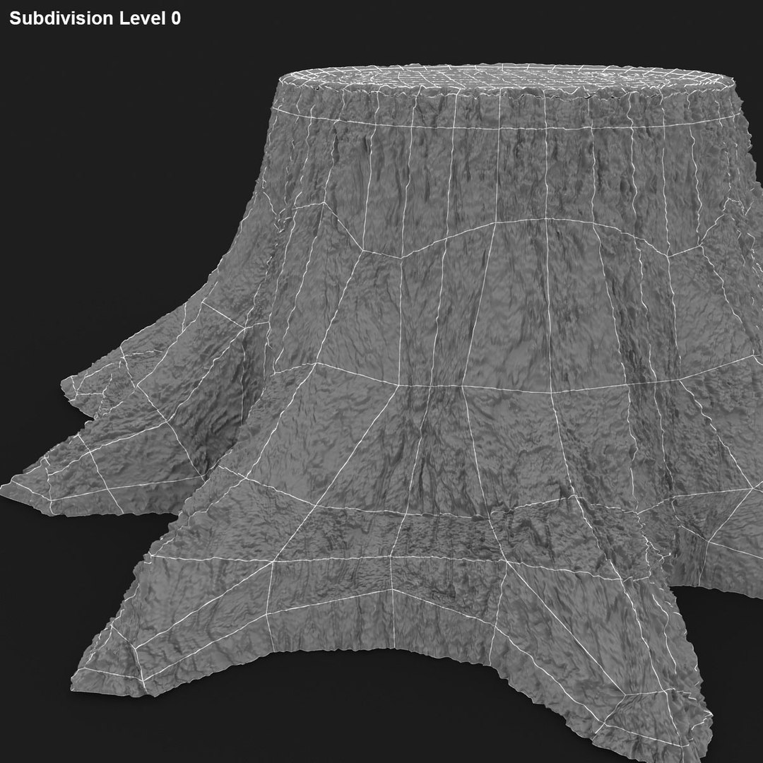 3d Model Of Tree Stump