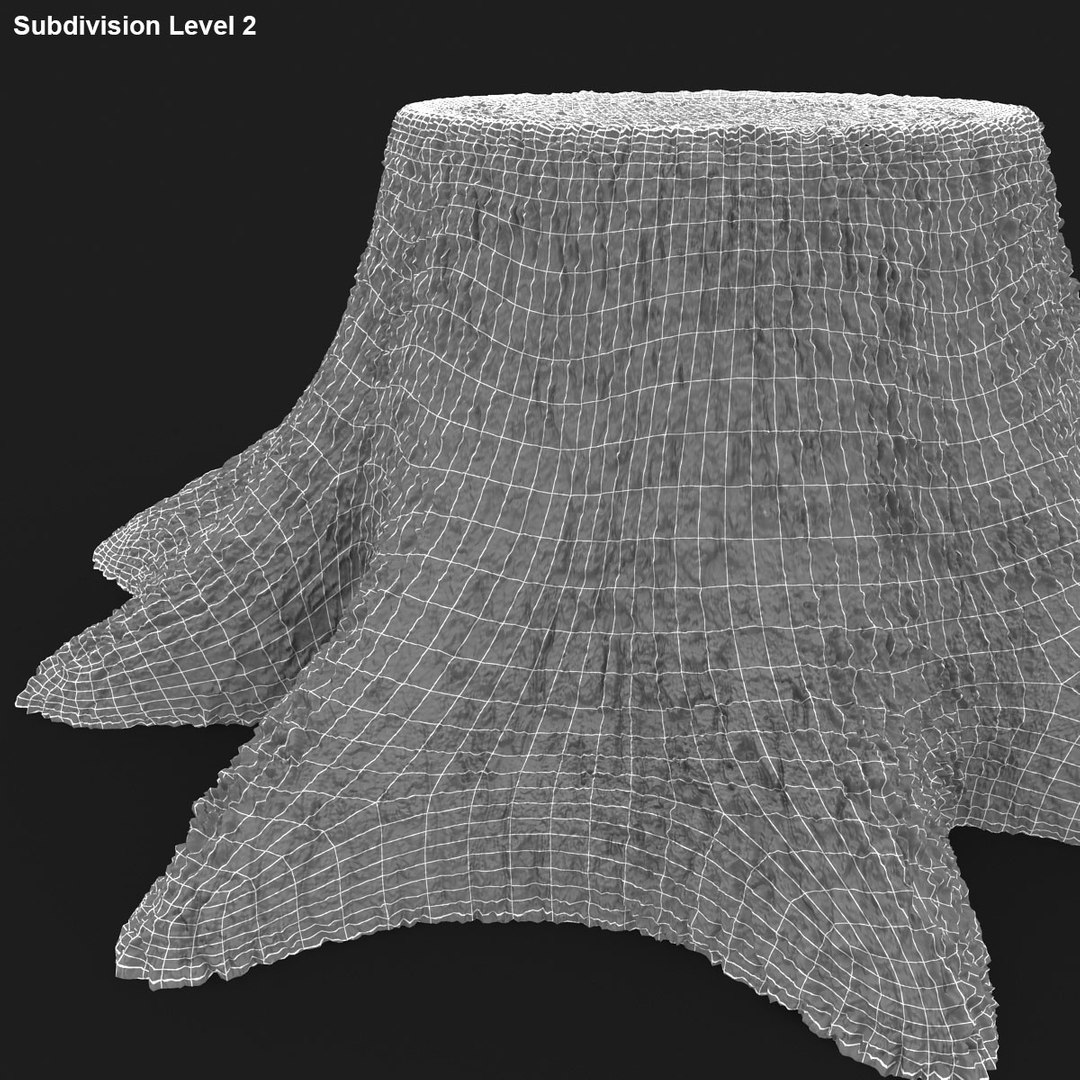 3d Model Of Tree Stump