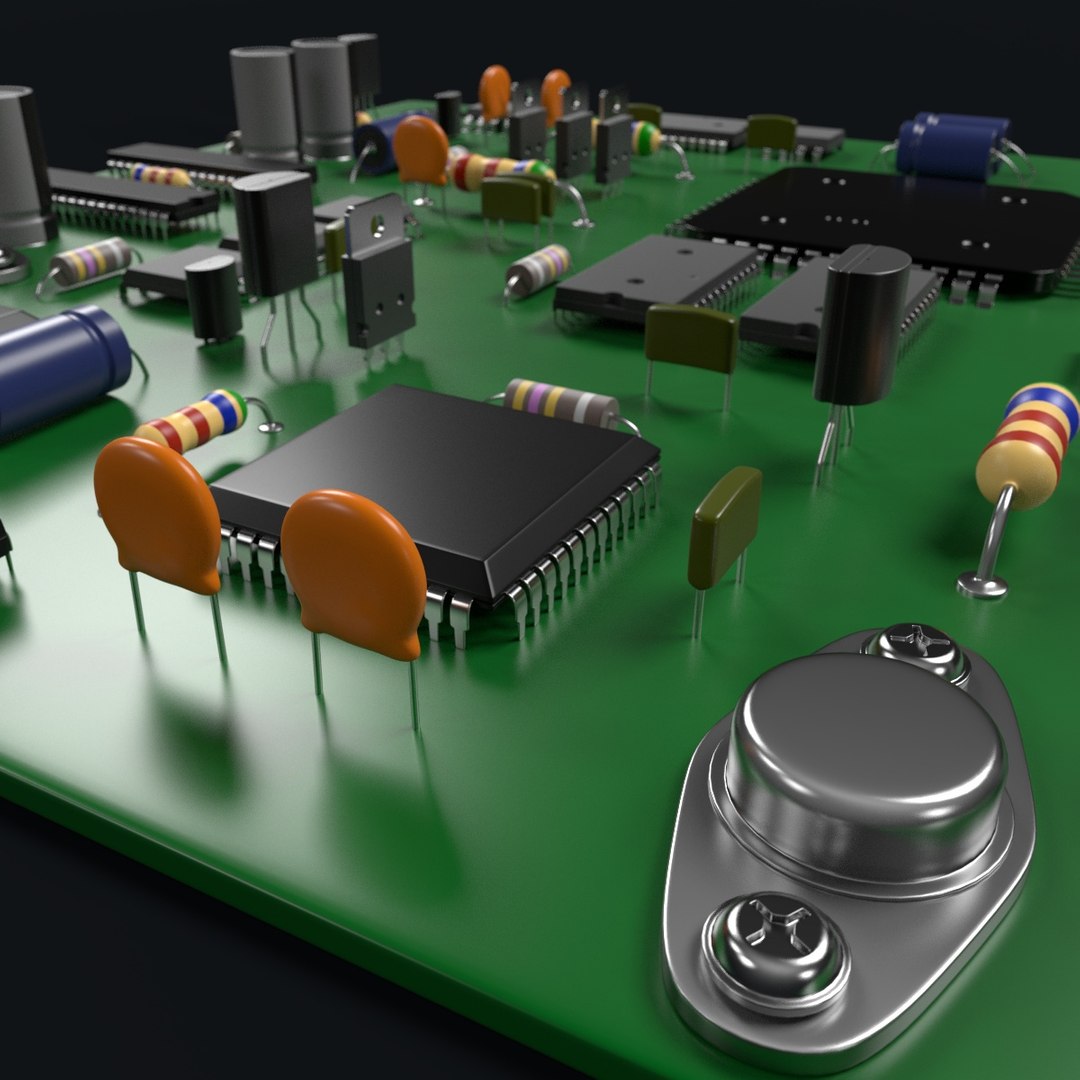 3d Computer Board Model