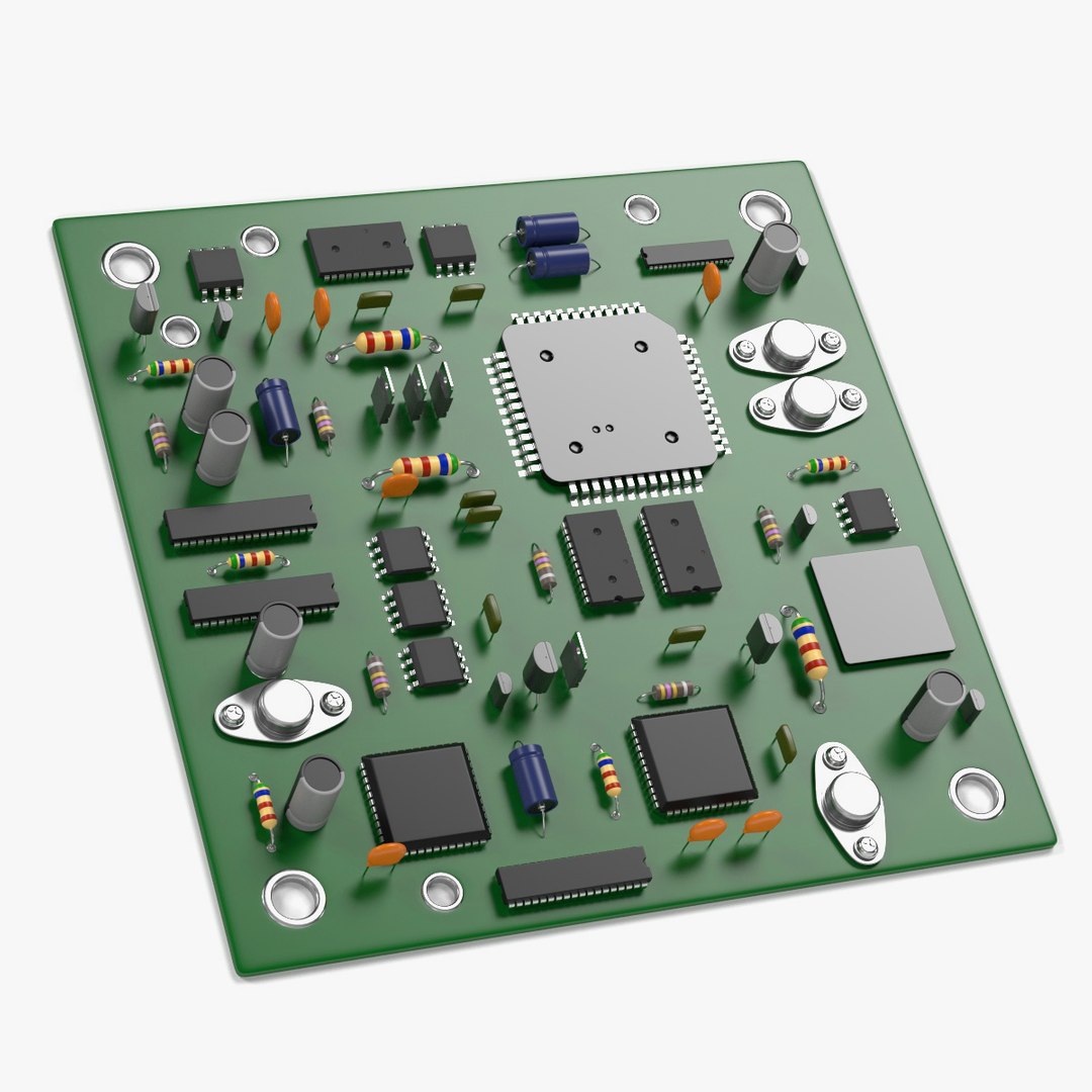 3d computer board model