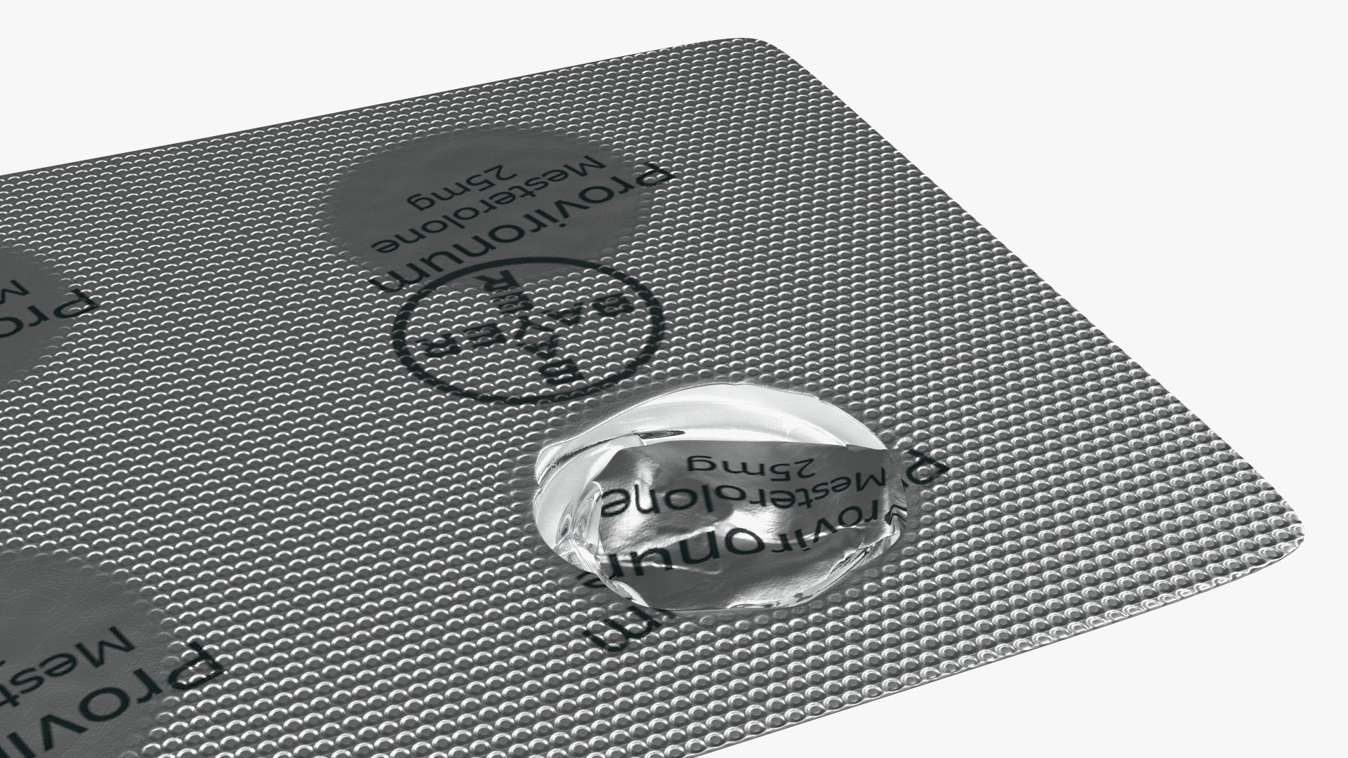 3D Round Tablets In A Silver Blister Pack - TurboSquid 2170494