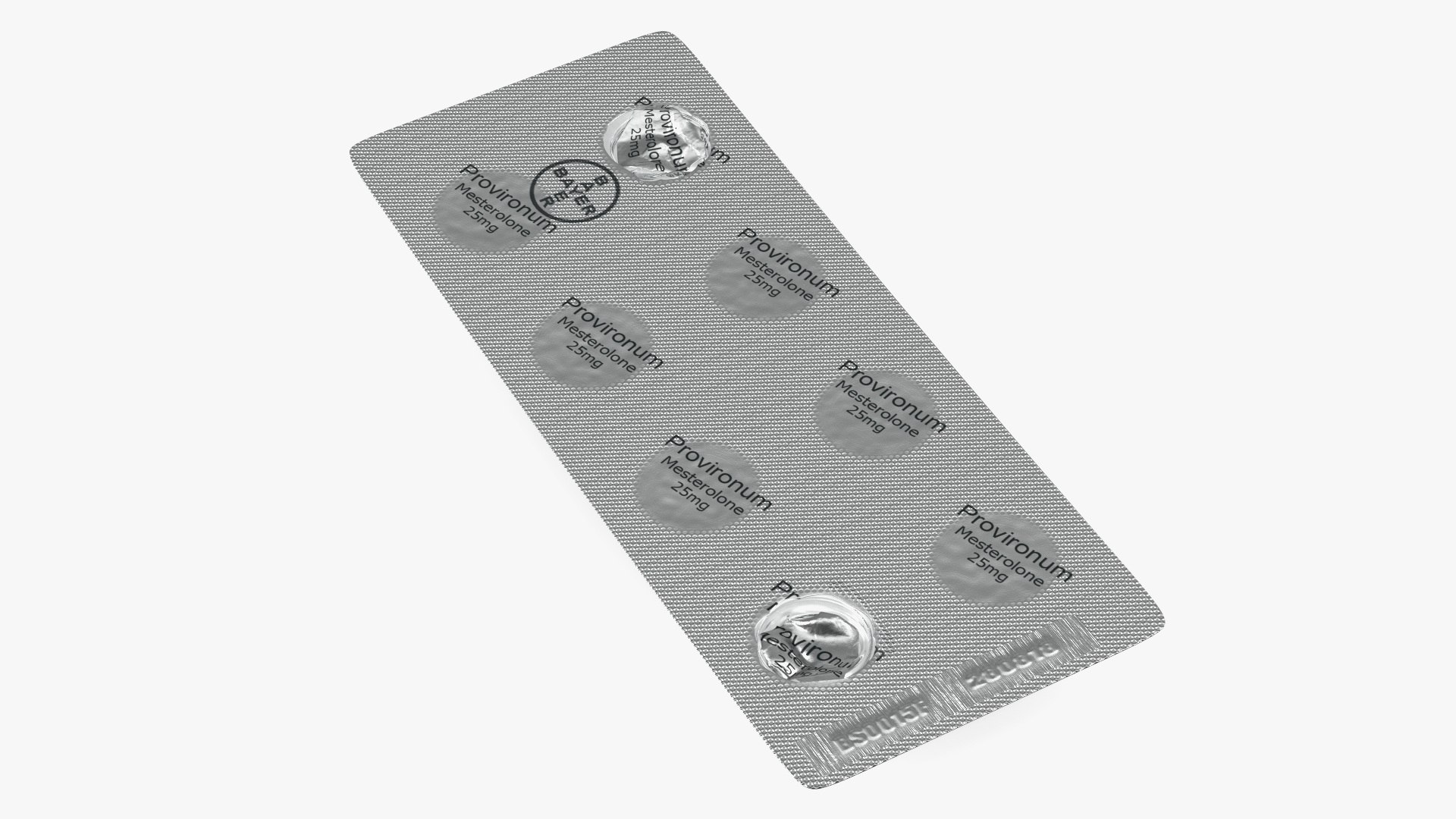 3D Round Tablets in a Silver Blister Pack - TurboSquid 2170494