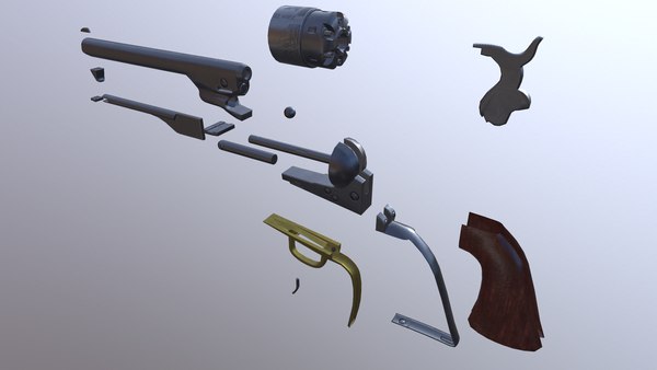 Ready colt 1860 army 3D - TurboSquid 1525910