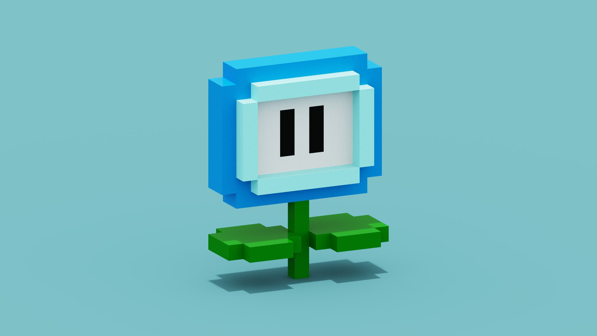 Voxel Super Mario Eisblume 3D-Modell - TurboSquid 1961780
