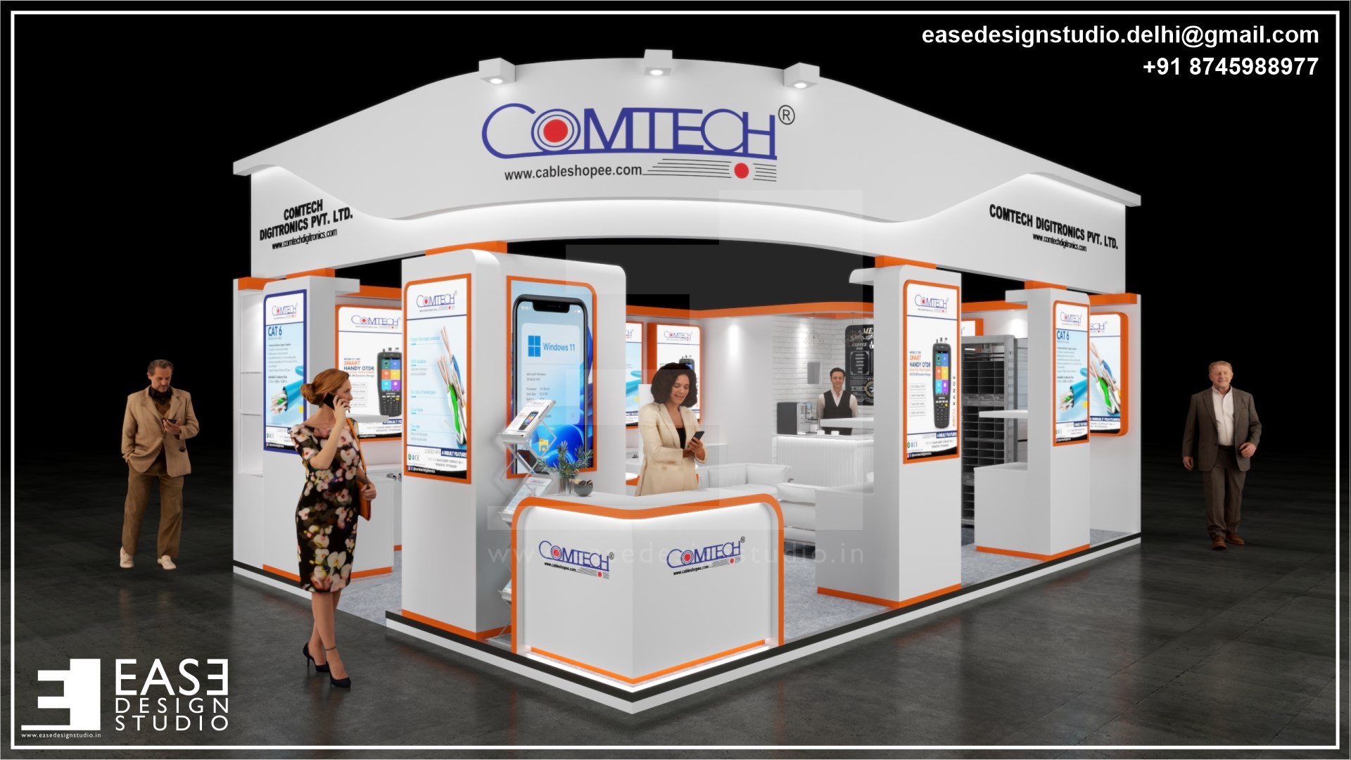 Exhibition Stand 7x5 2Sides D3V1 3D Model 3D Model - TurboSquid 2400307