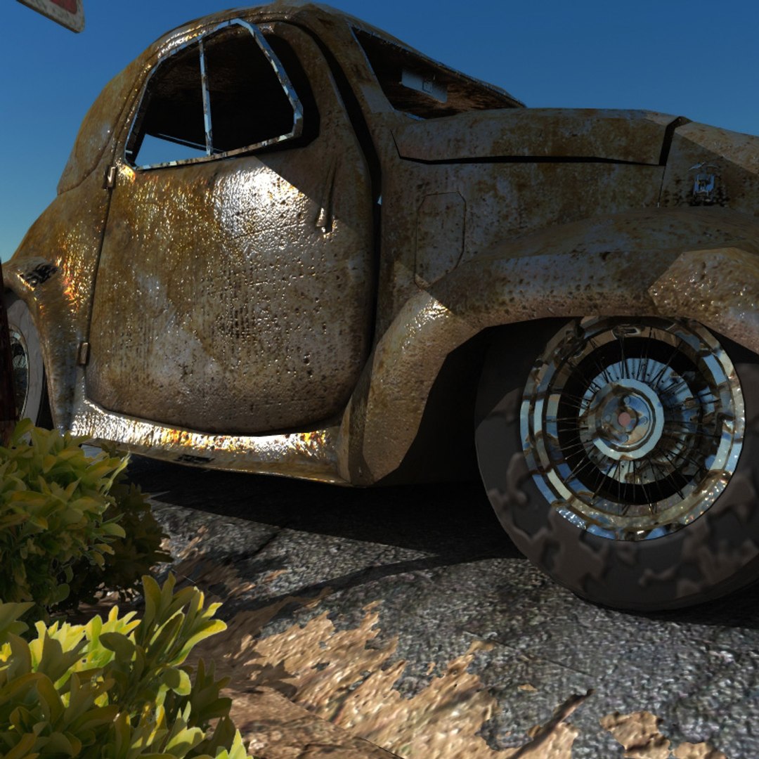 Fiat-500a 500 Destroyed 3d Model