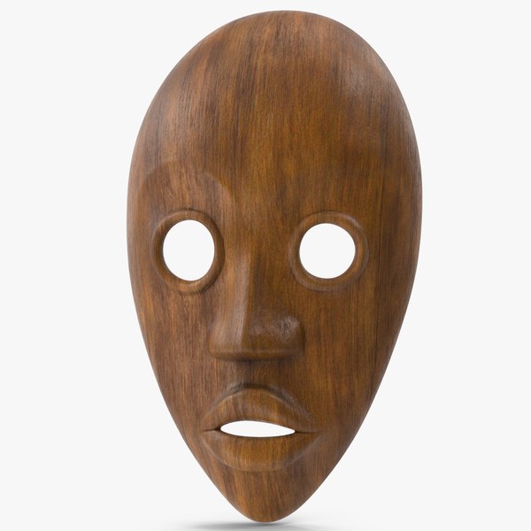 modelo 3d Máscara africana de madera 7 - TurboSquid 2456763