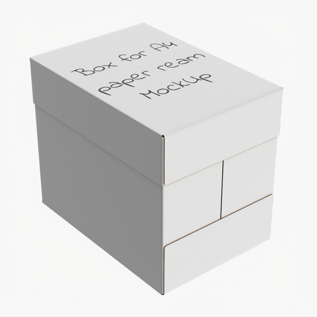 3D Office paper A4 5 reams box 02 model - TurboSquid 1760426