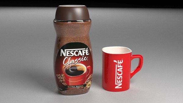 3d model coffee nescafe
