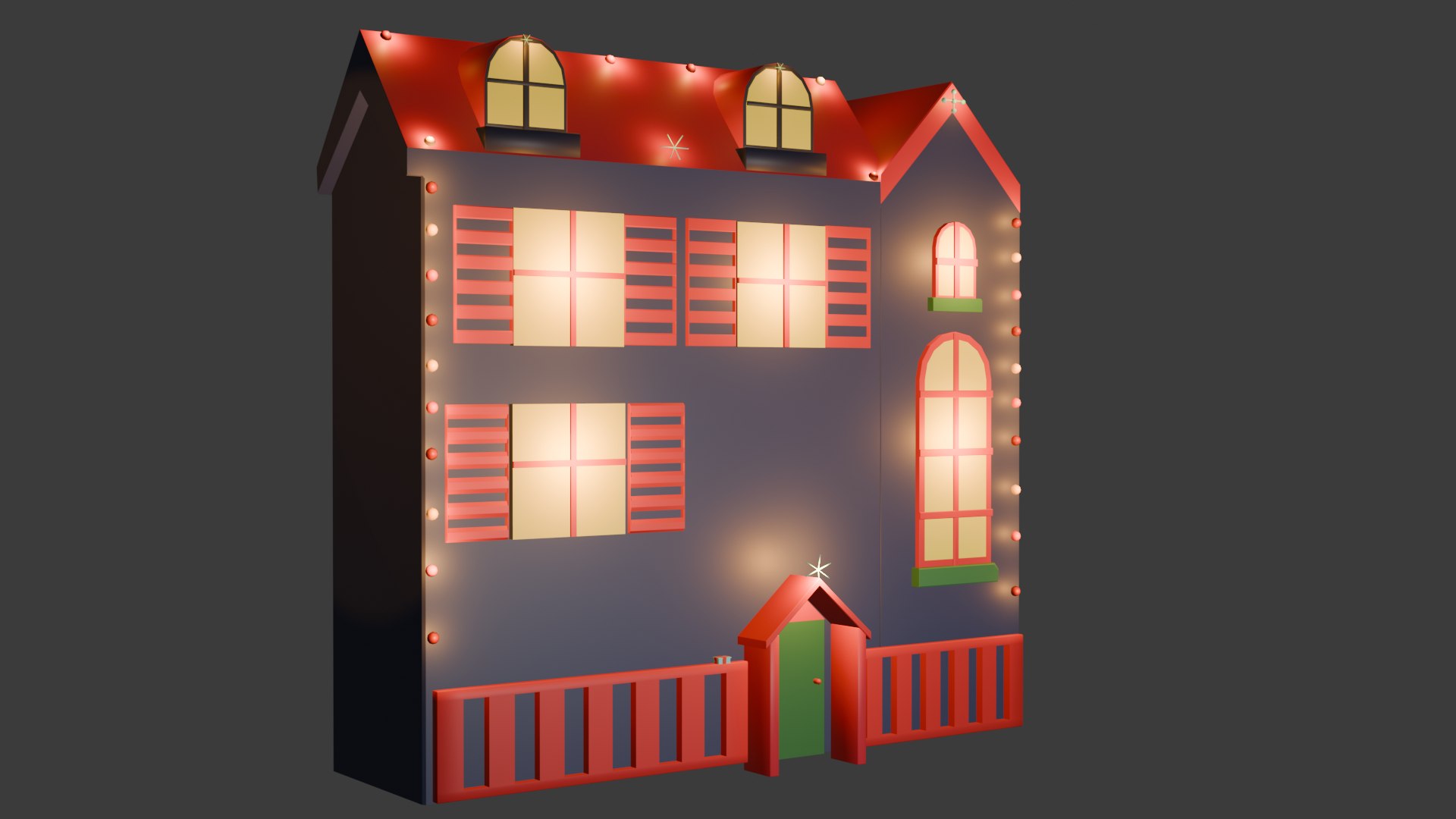 3D Christmas House - TurboSquid 2296262
