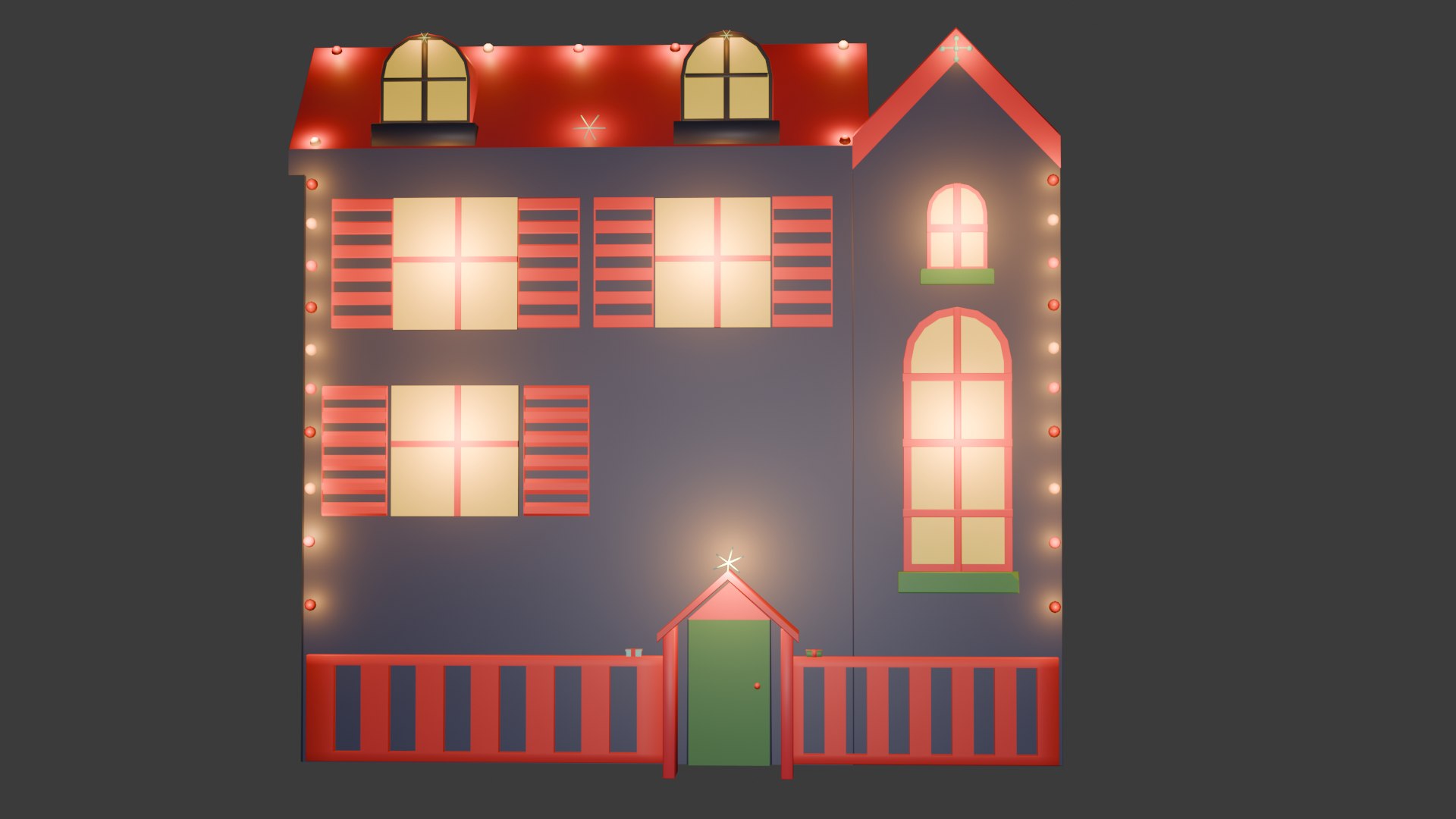 3D Christmas House - TurboSquid 2296262