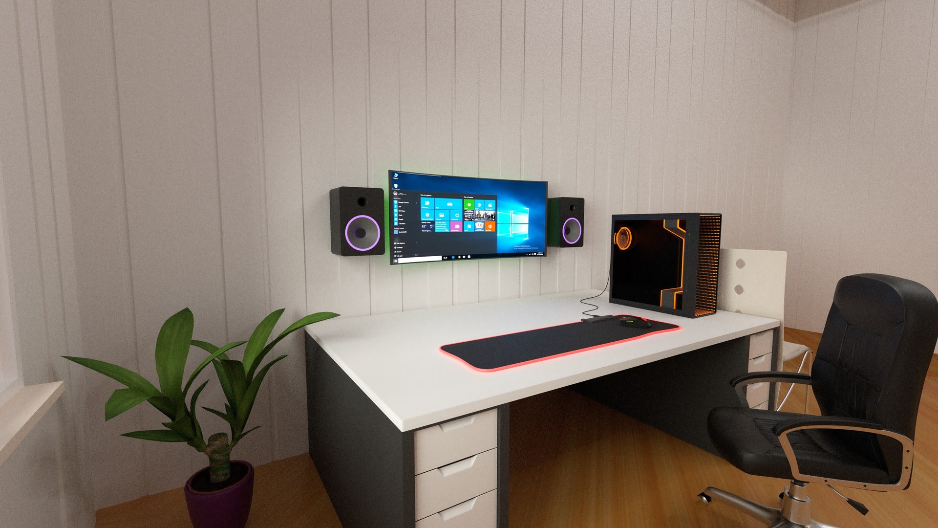 Rgb Gaming Pc 3D Model - TurboSquid 1487128