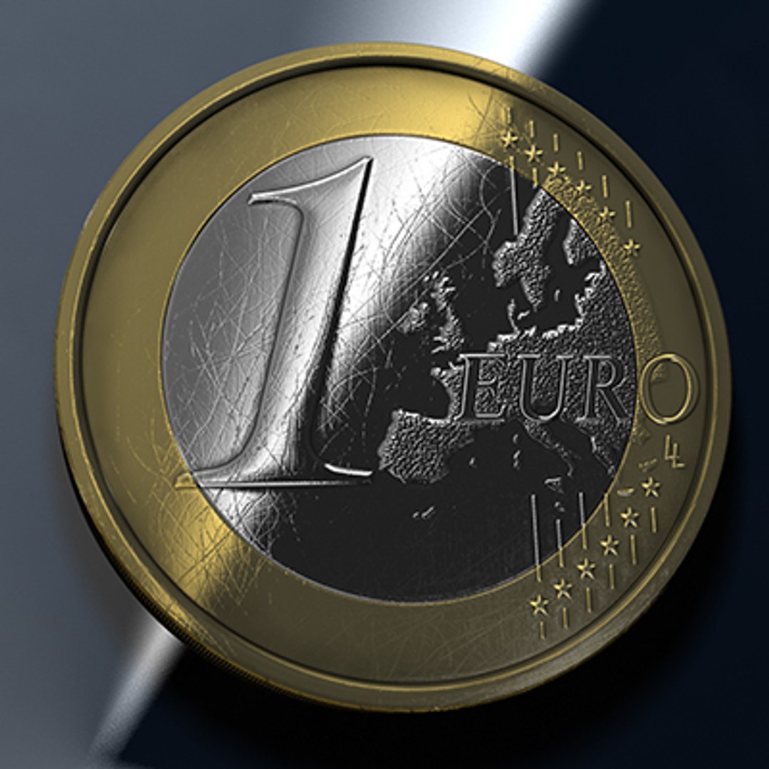 One-euro Coin Euro 3d Model