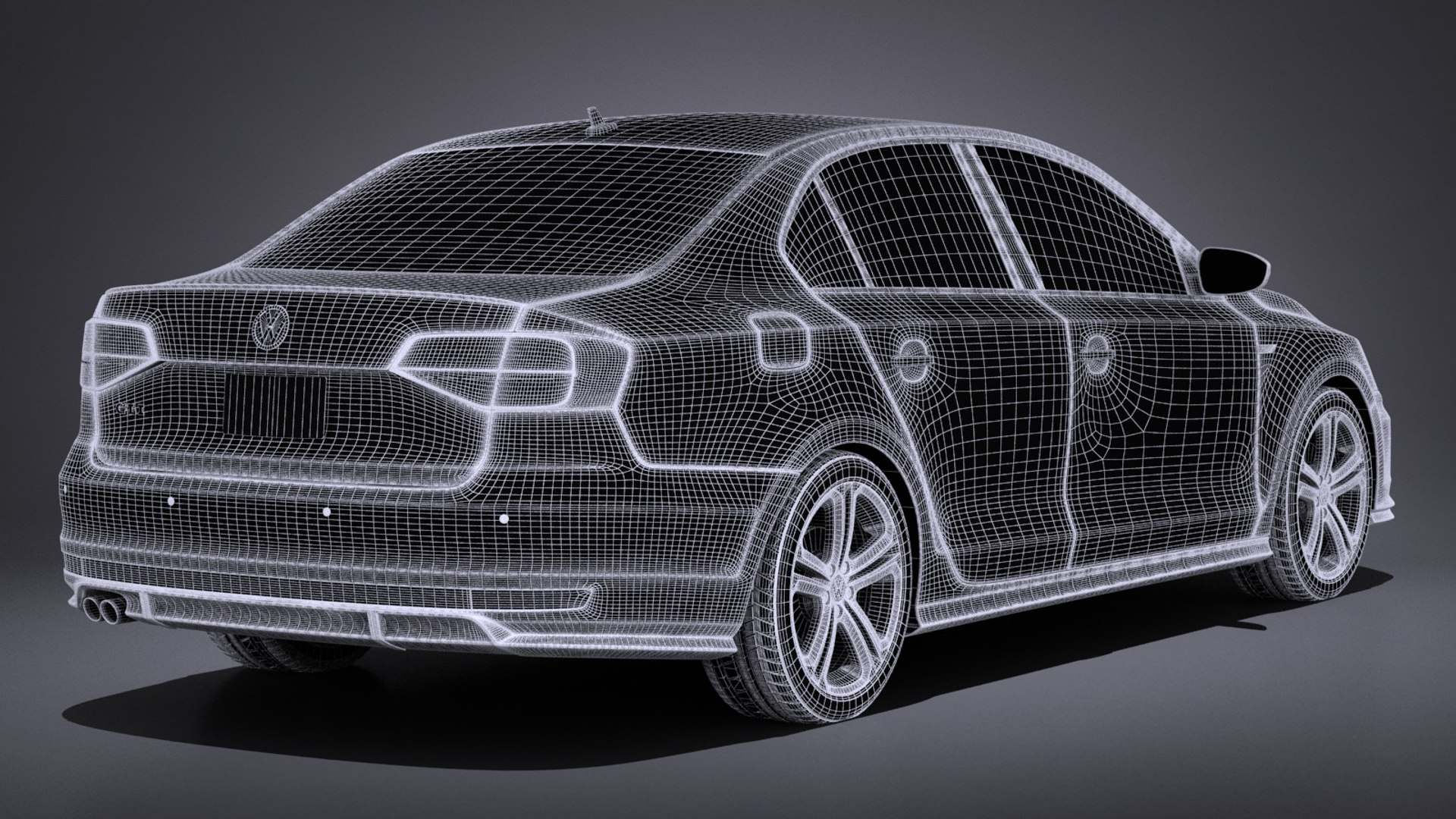 Volkswagen Jetta Gli 3d Model