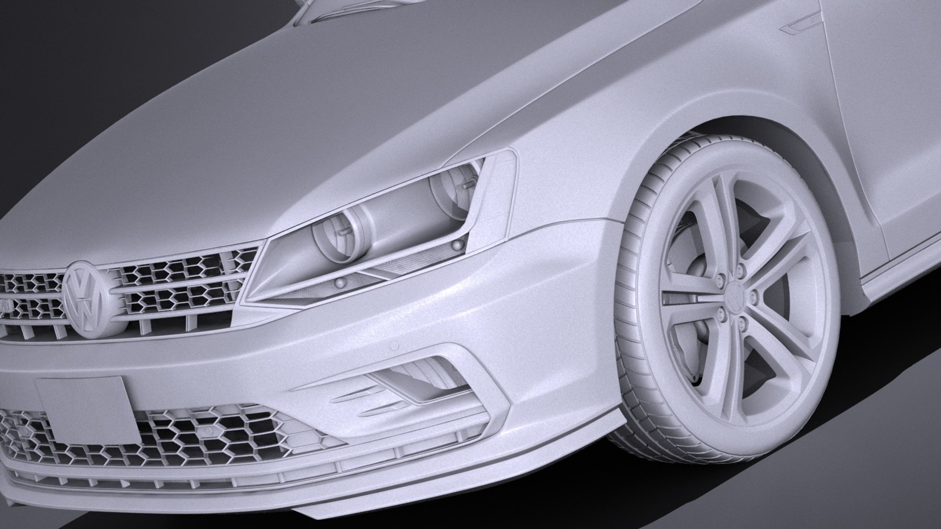 Volkswagen Jetta Gli 3d Model