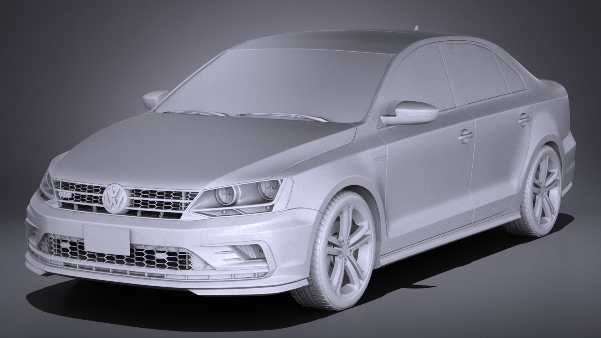 Volkswagen Jetta Gli 3d Model