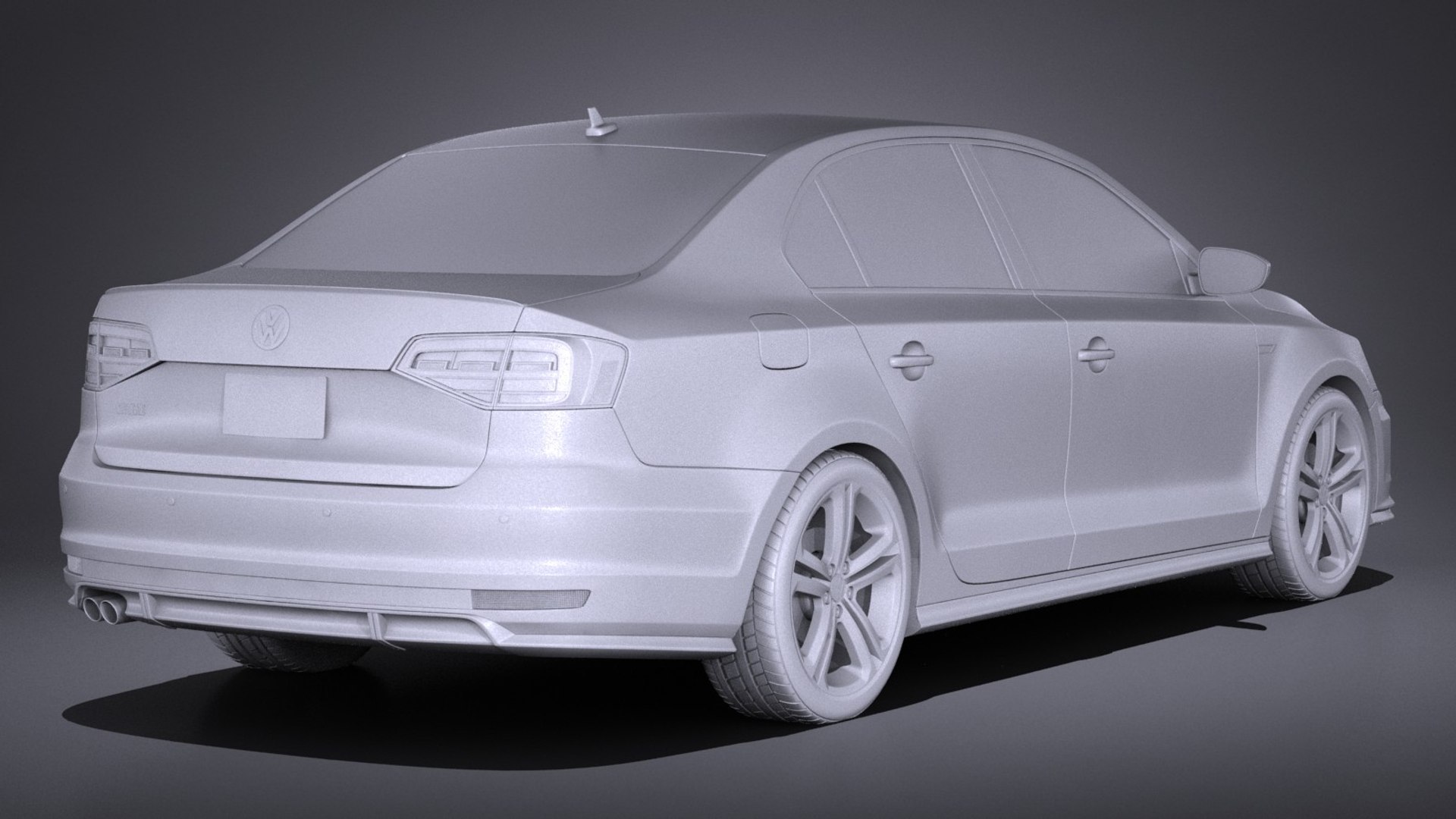 Volkswagen Jetta Gli 3d Model