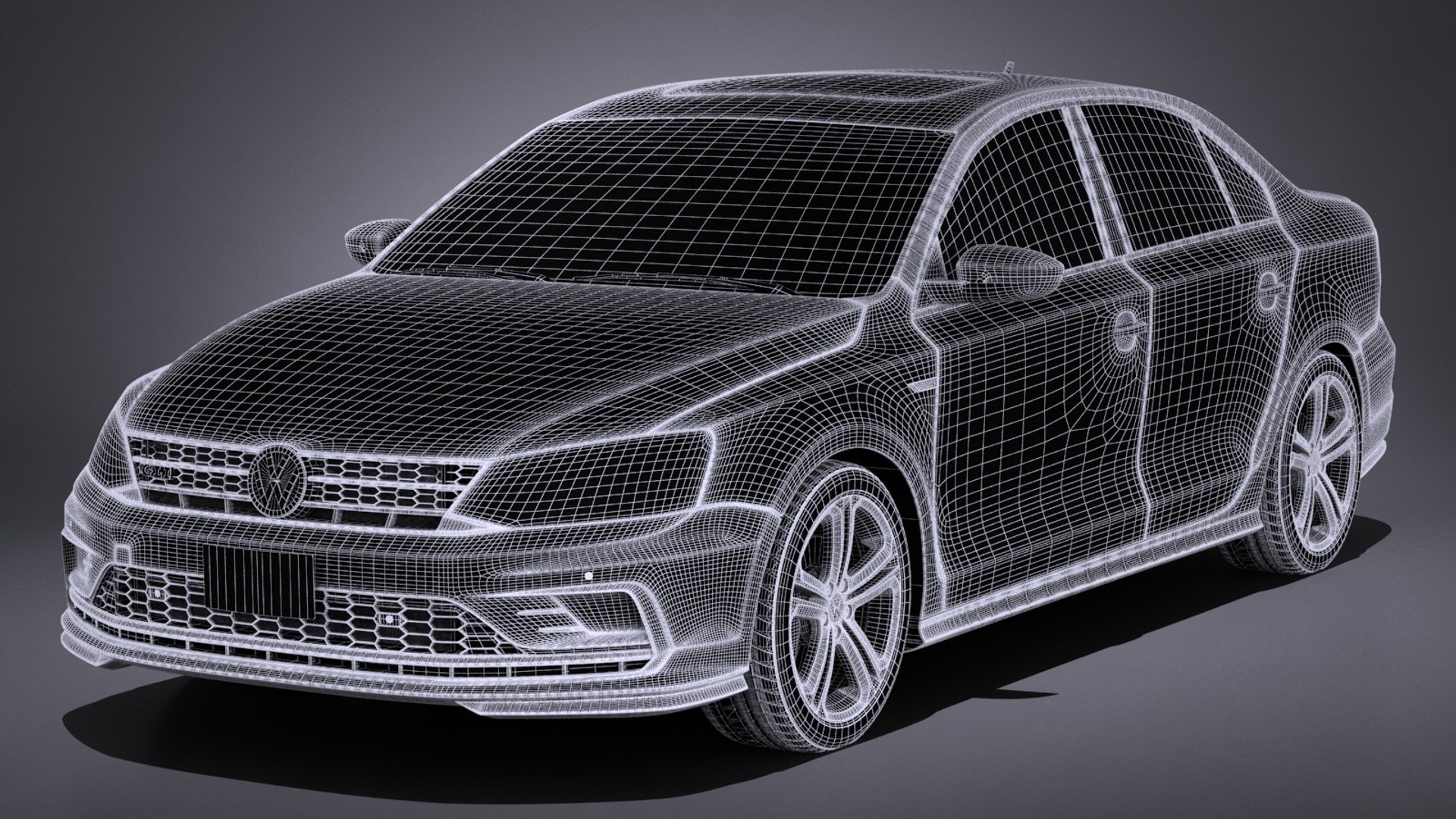 Volkswagen Jetta Gli 3d Model