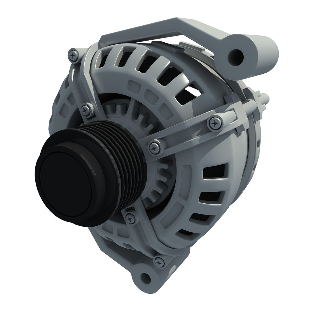 3d Model Engine Alternator