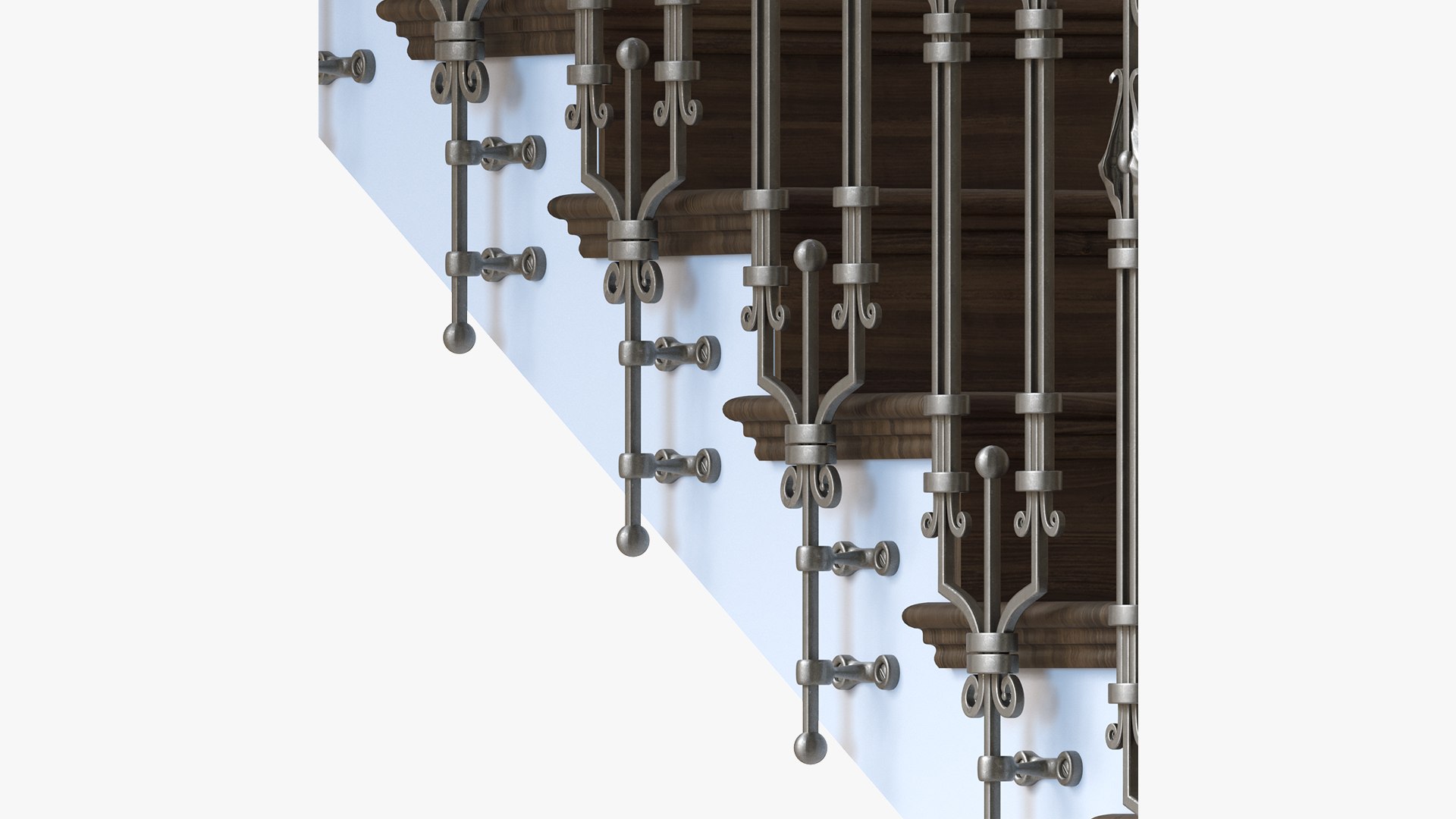 3D Stair Step Model - TurboSquid 1473765