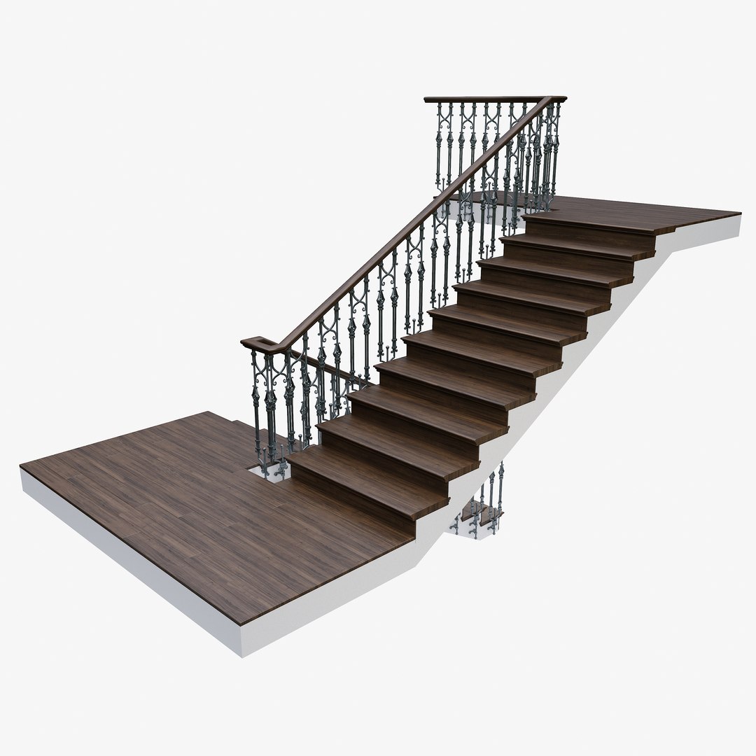 3D Stair Step Model - TurboSquid 1473765