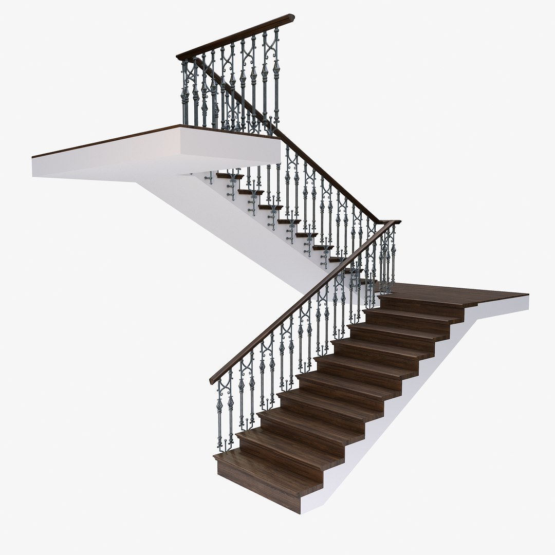 3D Stair Step Model - TurboSquid 1473765